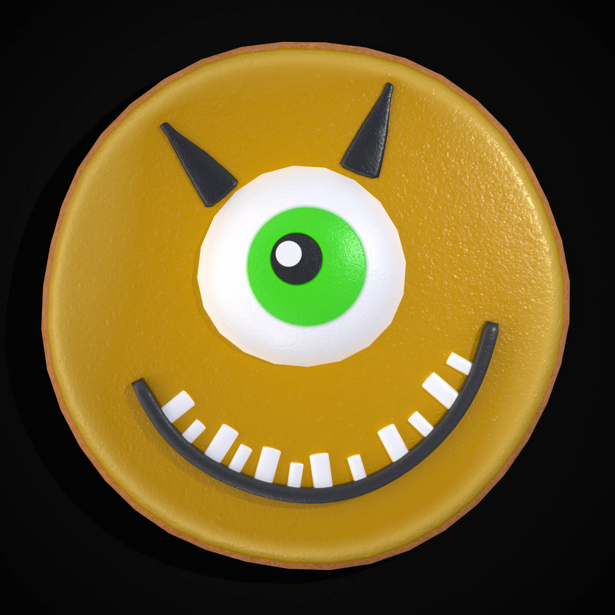 Goofy Circle Monster Cookies - Free 3D Model by Get Dead Entertainment