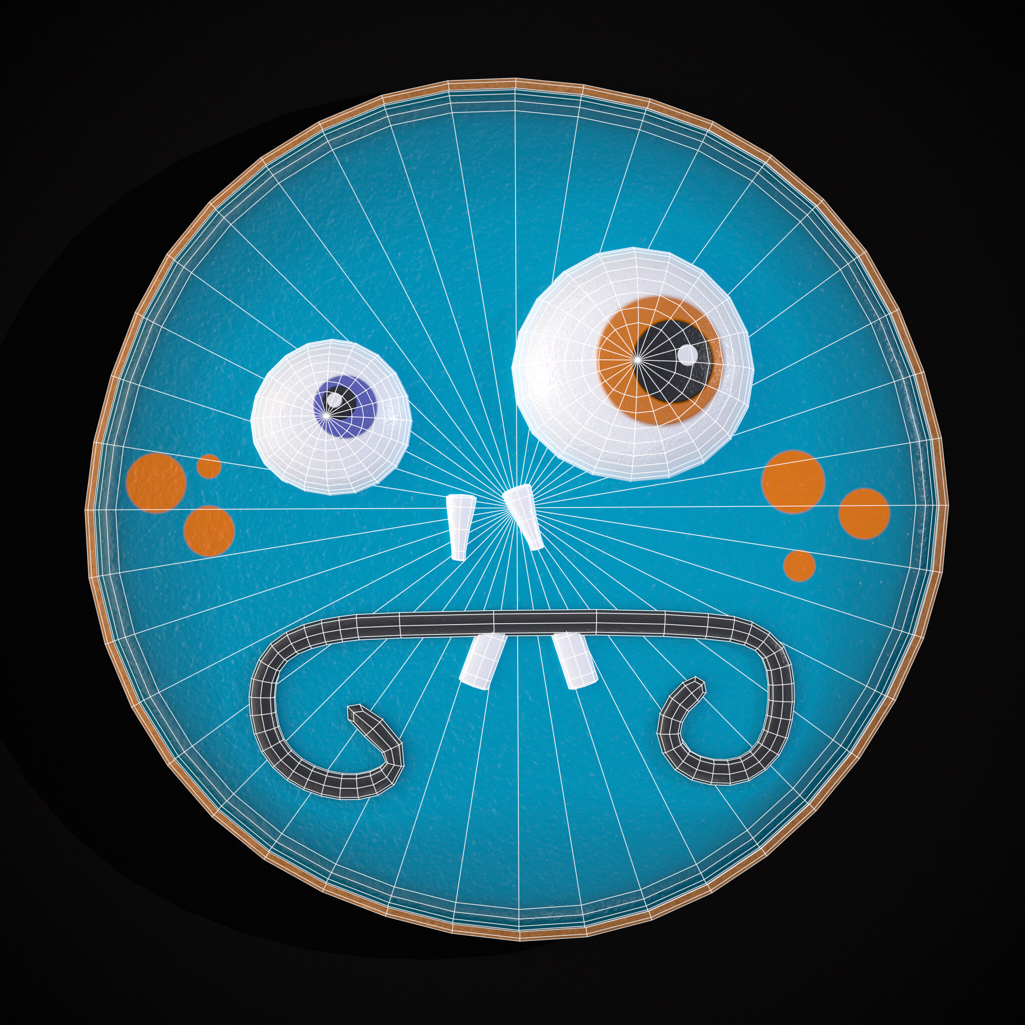 Goofy Circle Monster Cookies - Free 3D Model by Get Dead Entertainment