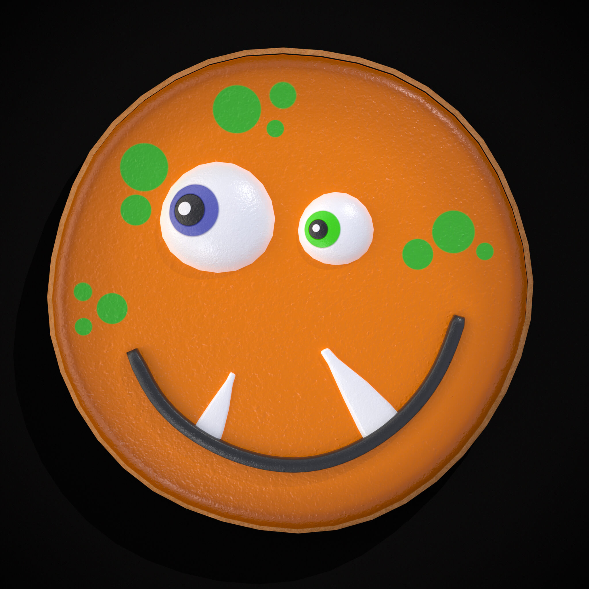 Goofy Circle Monster Cookies - Free 3D Model by Get Dead Entertainment