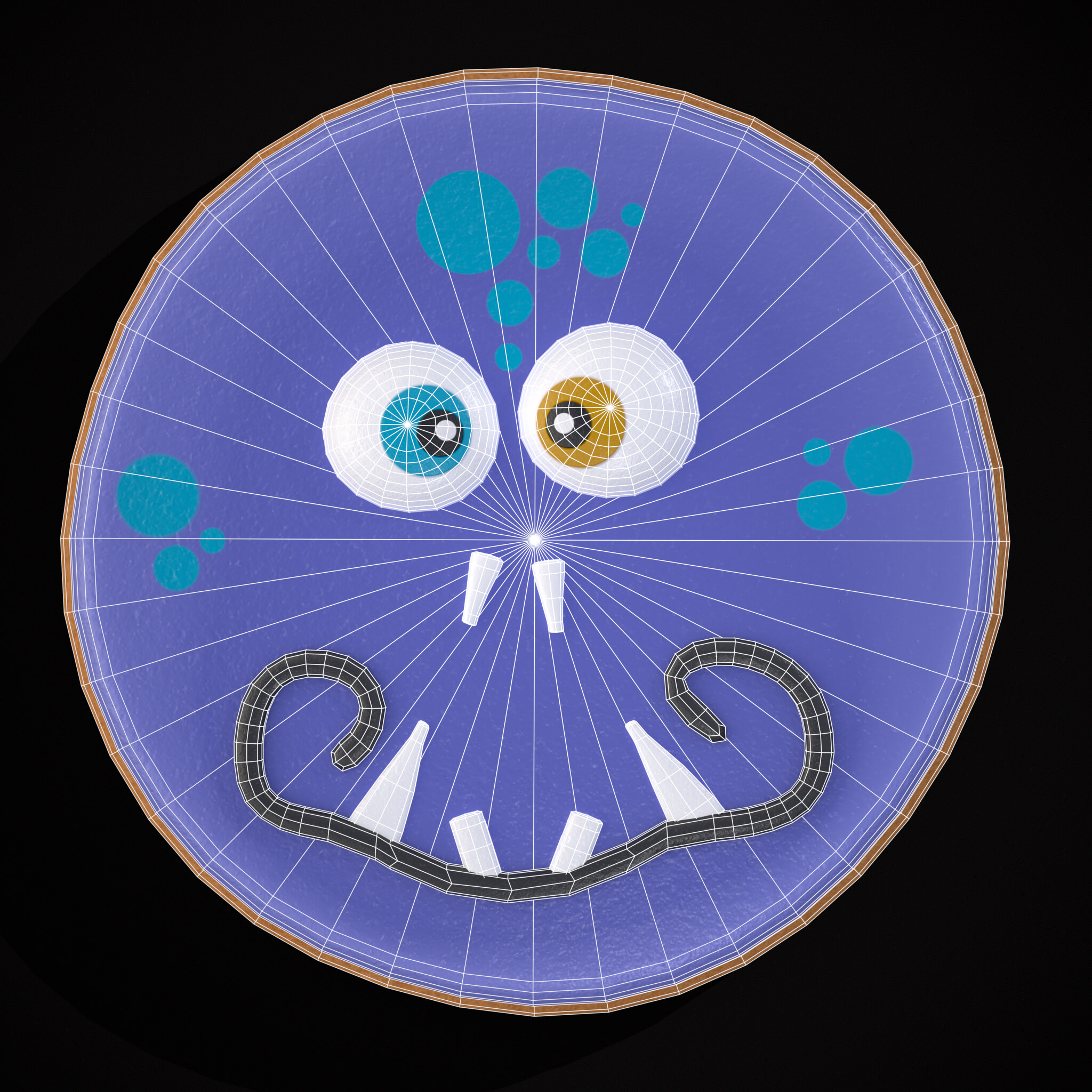 Goofy Circle Monster Cookies - Free 3D Model by Get Dead Entertainment