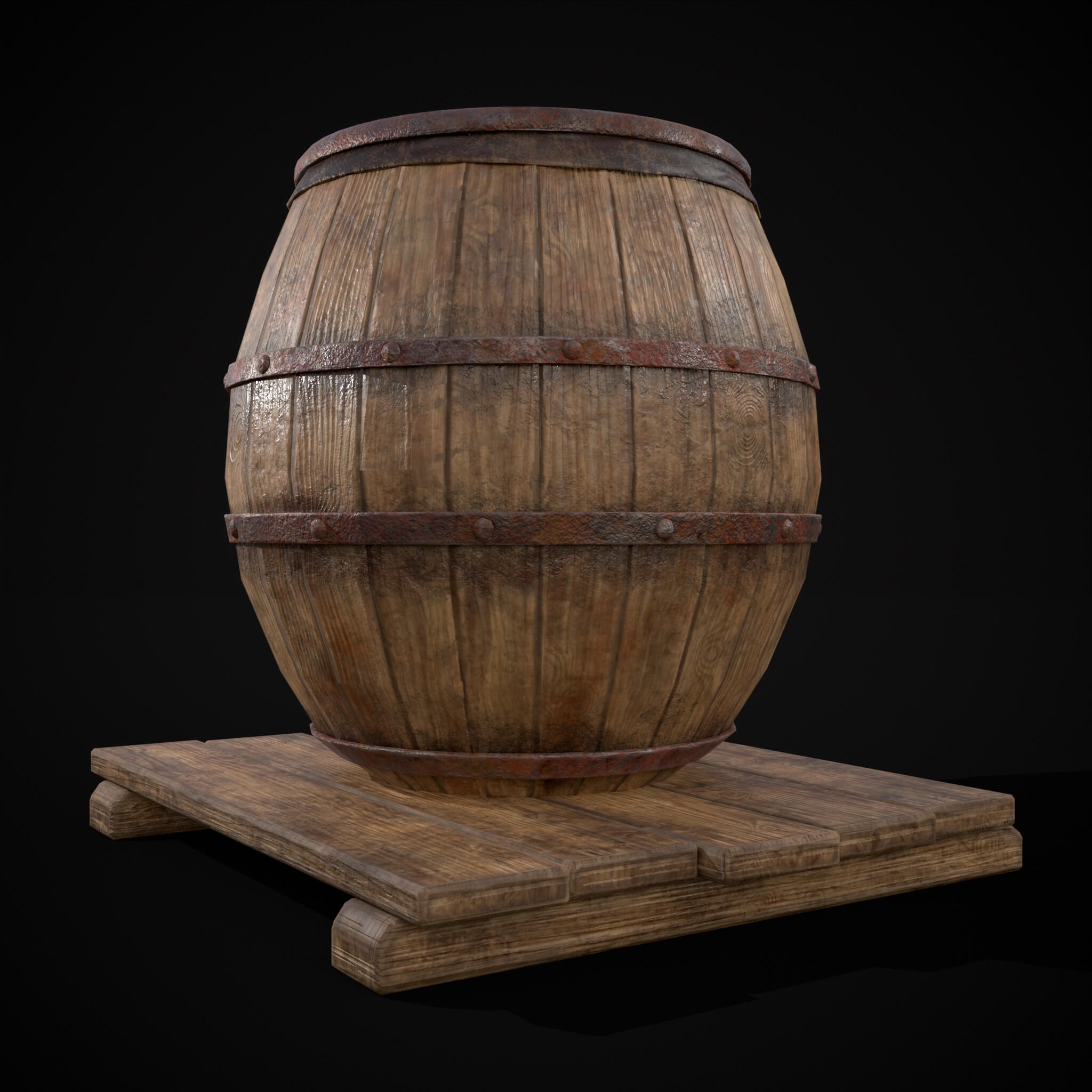 Gorda Wine Barrel - 3D Model by Get Dead Entertainment