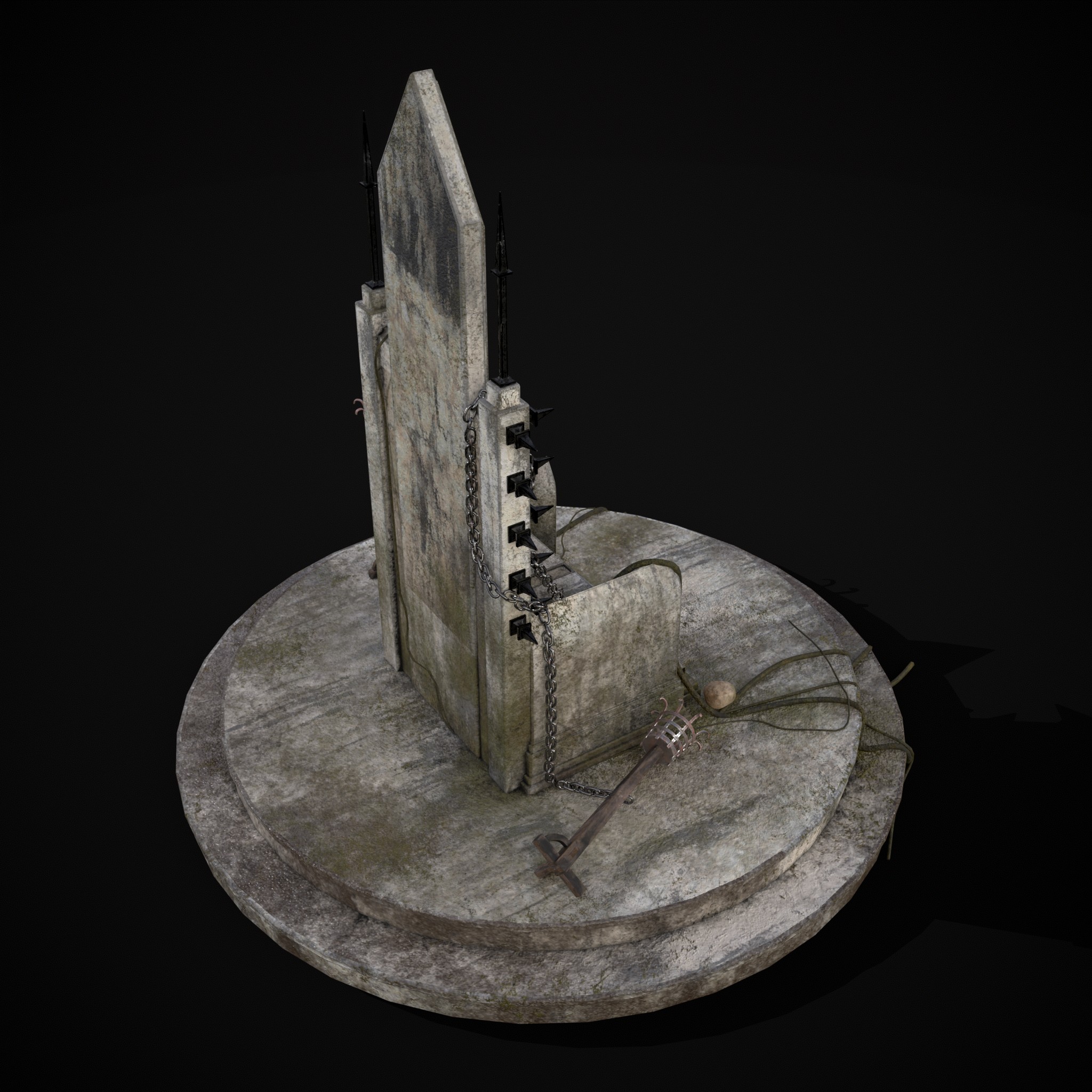Gothic Crypt Stone Throne - 3D Model by Get Dead Entertainment