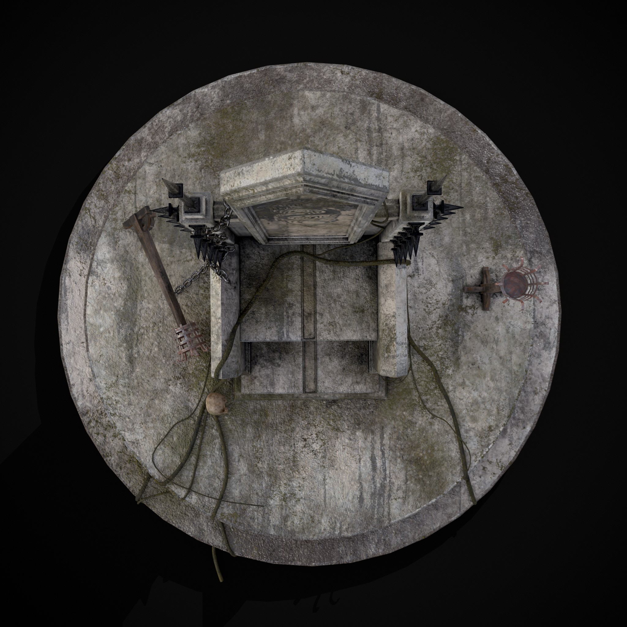 Gothic Crypt Stone Throne - 3D Model by Get Dead Entertainment