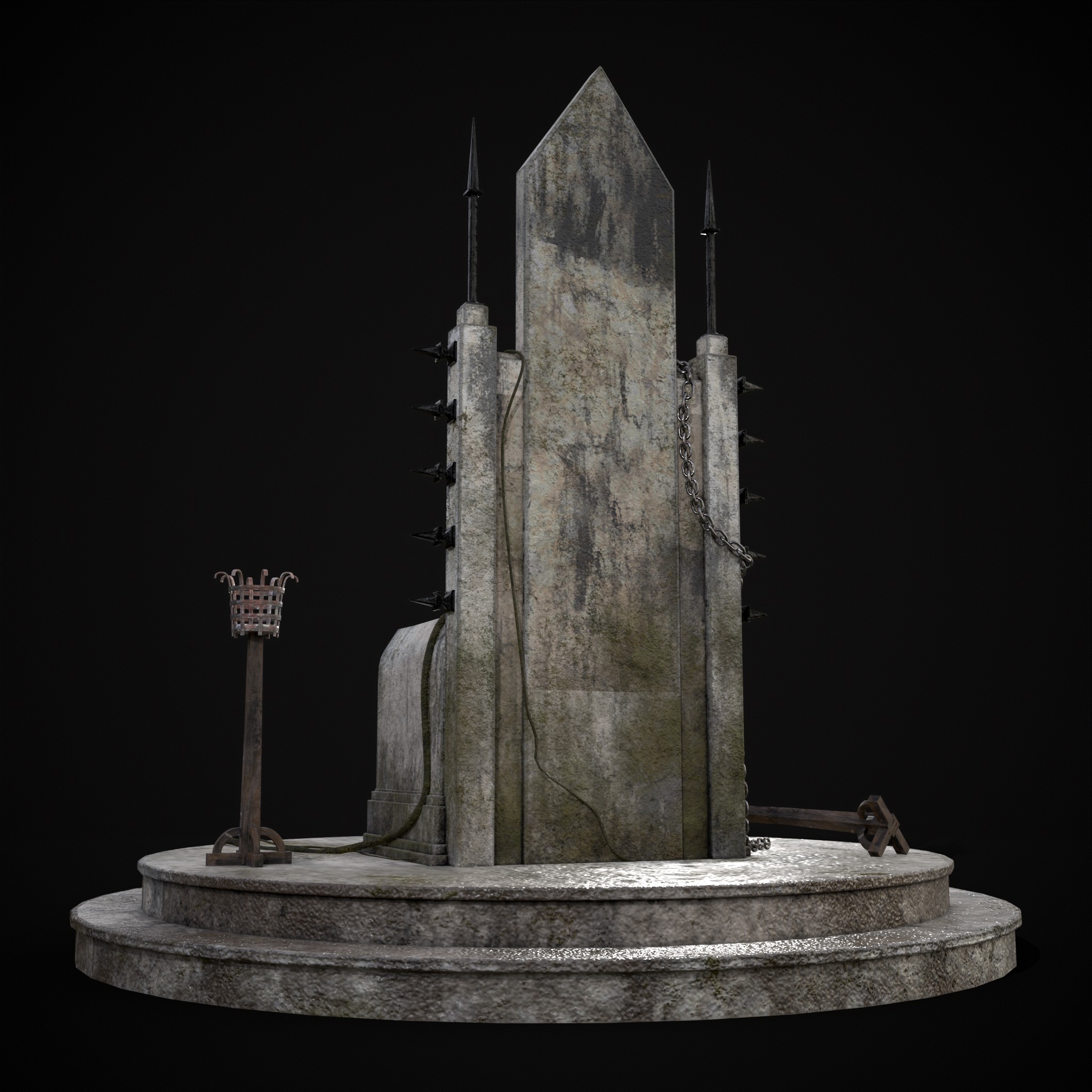 Gothic Crypt Stone Throne - 3D Model by Get Dead Entertainment