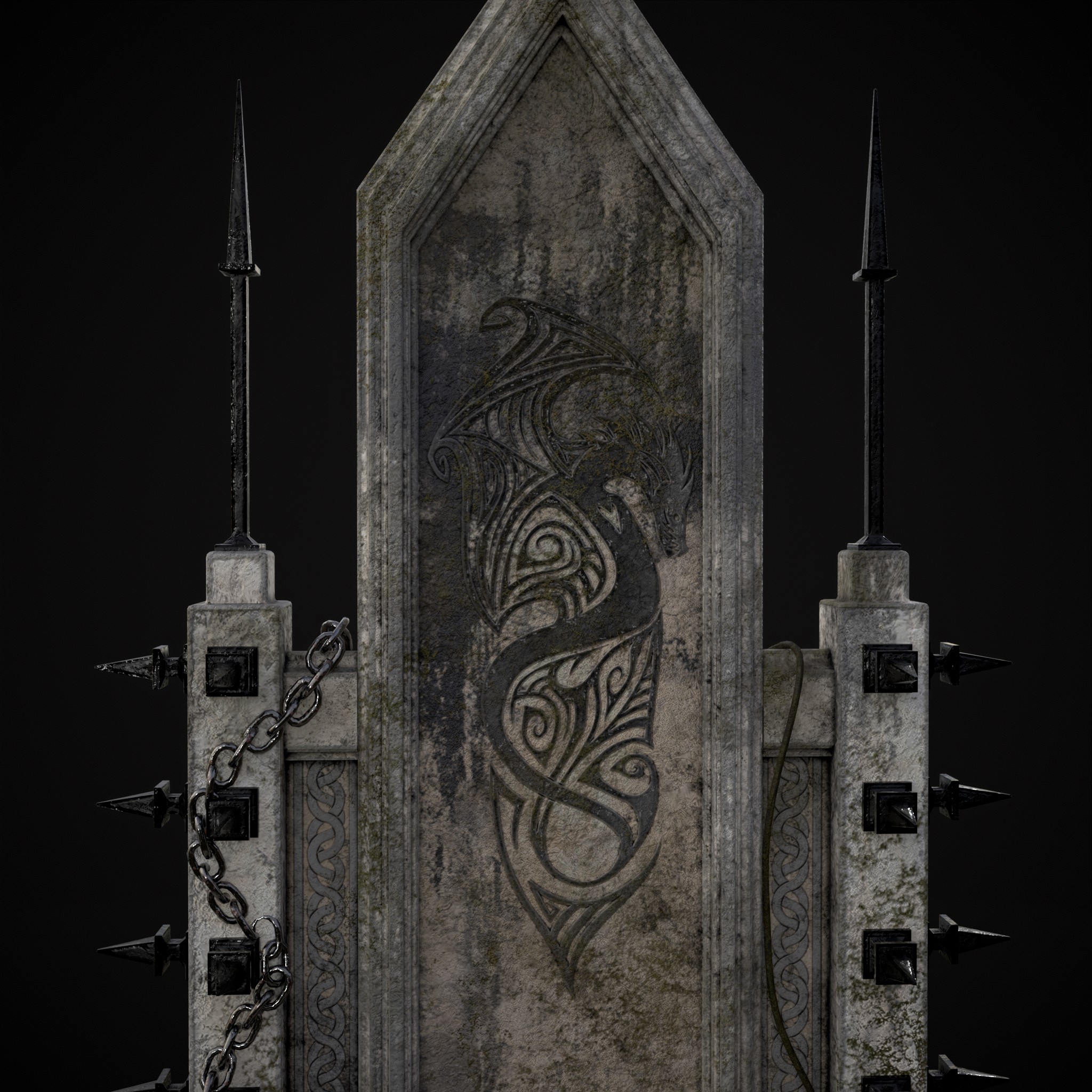 Gothic Crypt Stone Throne - 3D Model by Get Dead Entertainment