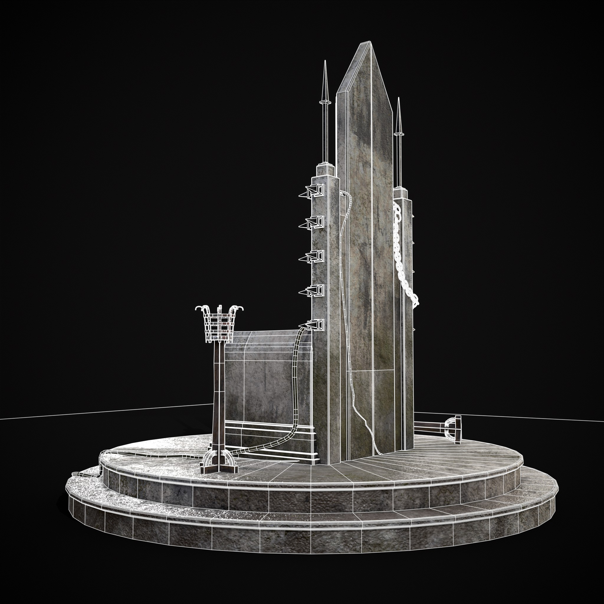 Gothic Crypt Stone Throne - 3D Model by Get Dead Entertainment