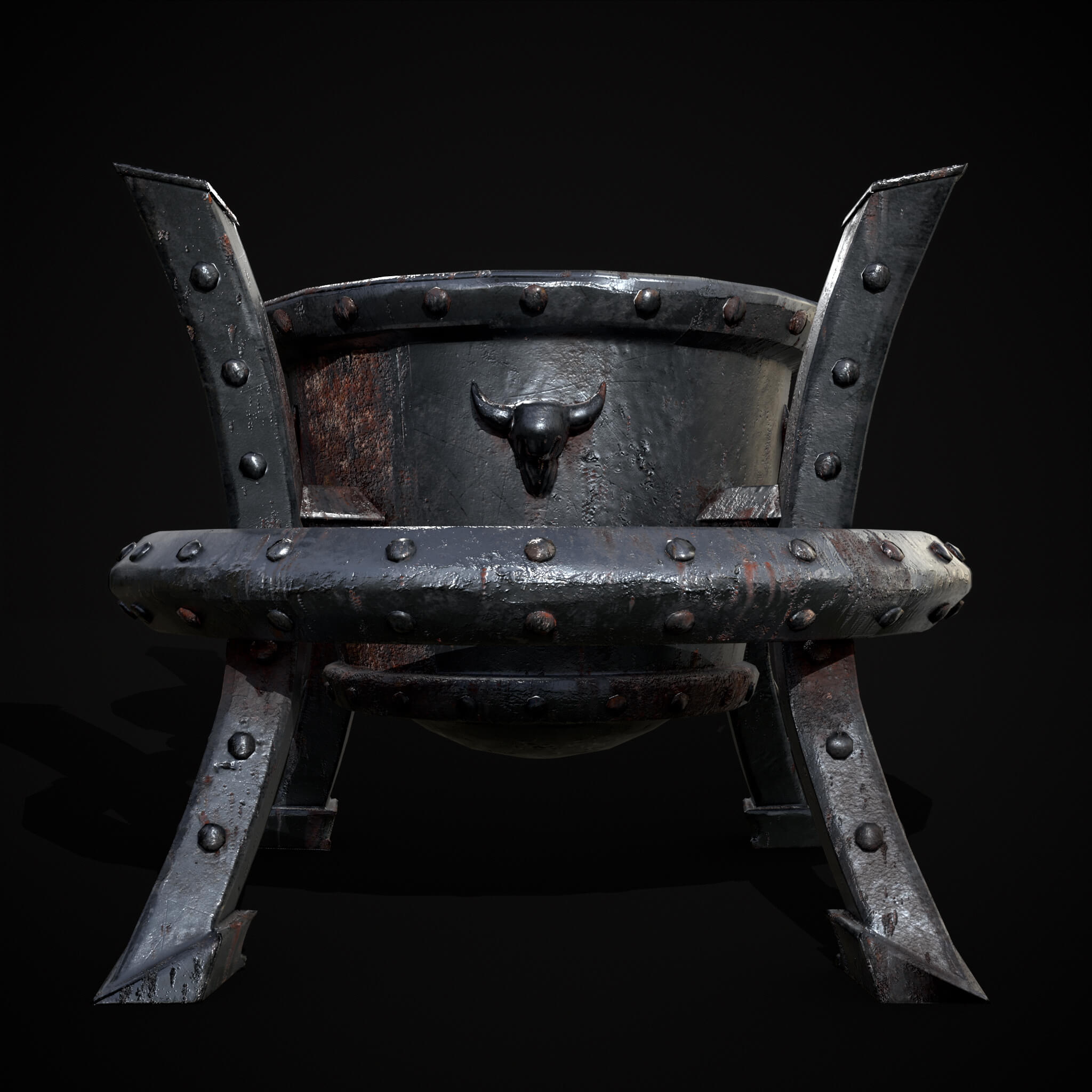 Gothic Iron Cauldron - 3D Model by Get Dead Entertainment