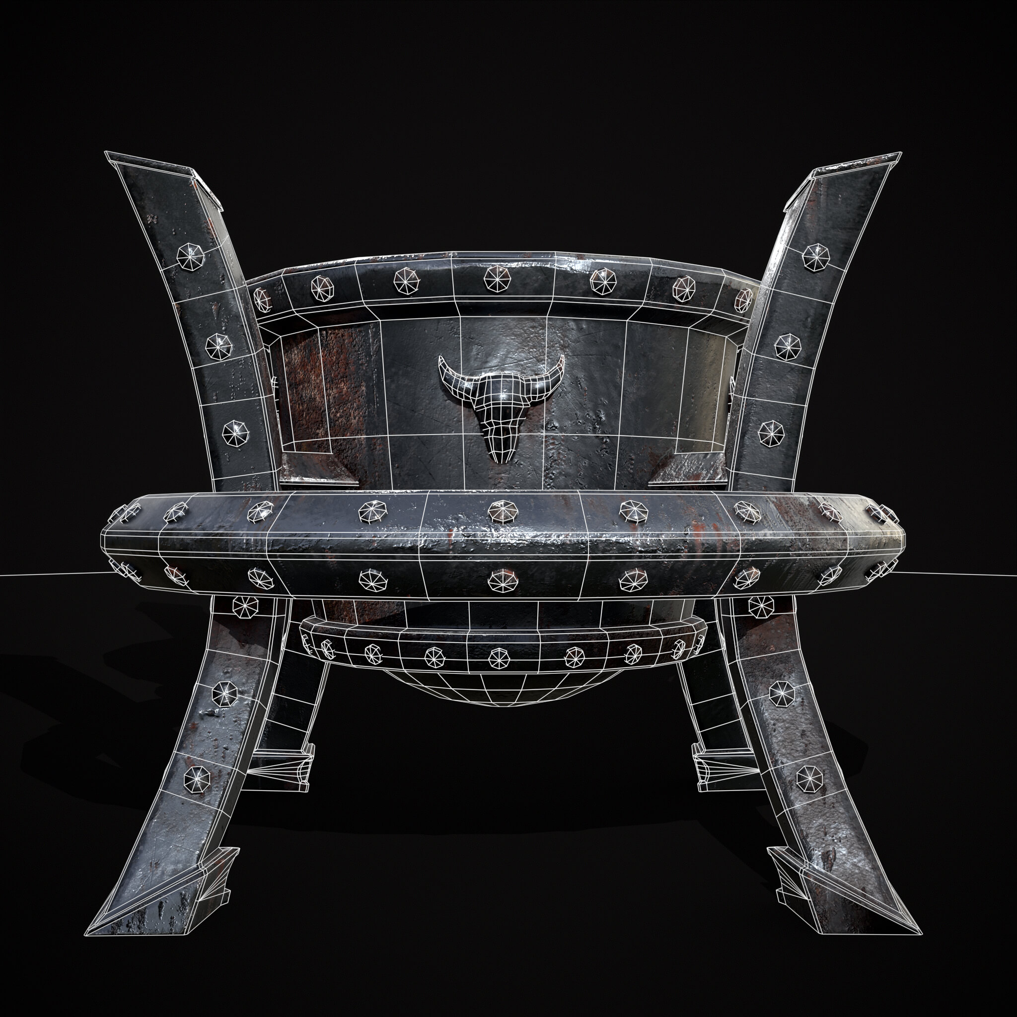 Gothic Iron Cauldron - 3D Model by Get Dead Entertainment