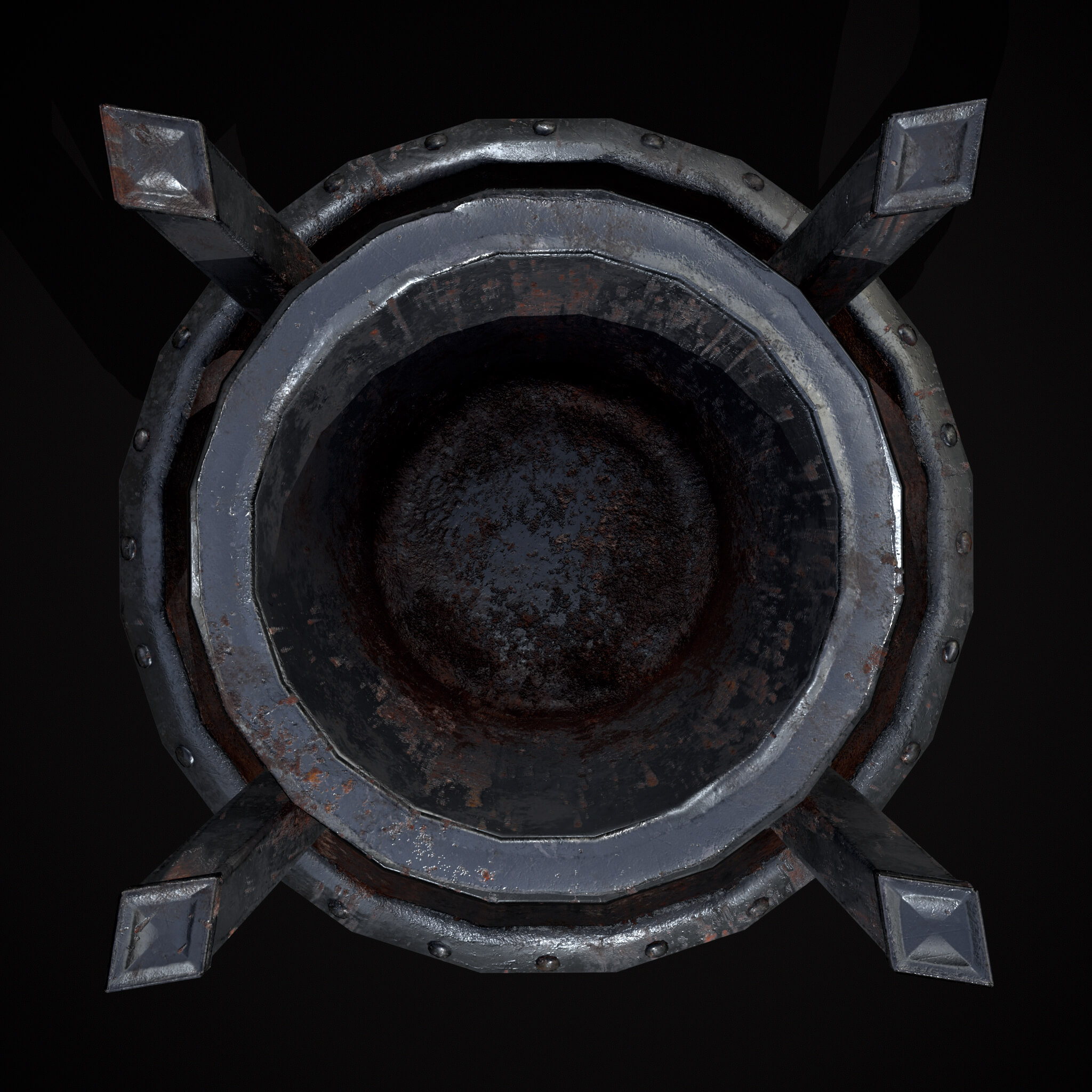 Gothic Iron Cauldron - 3D Model by Get Dead Entertainment