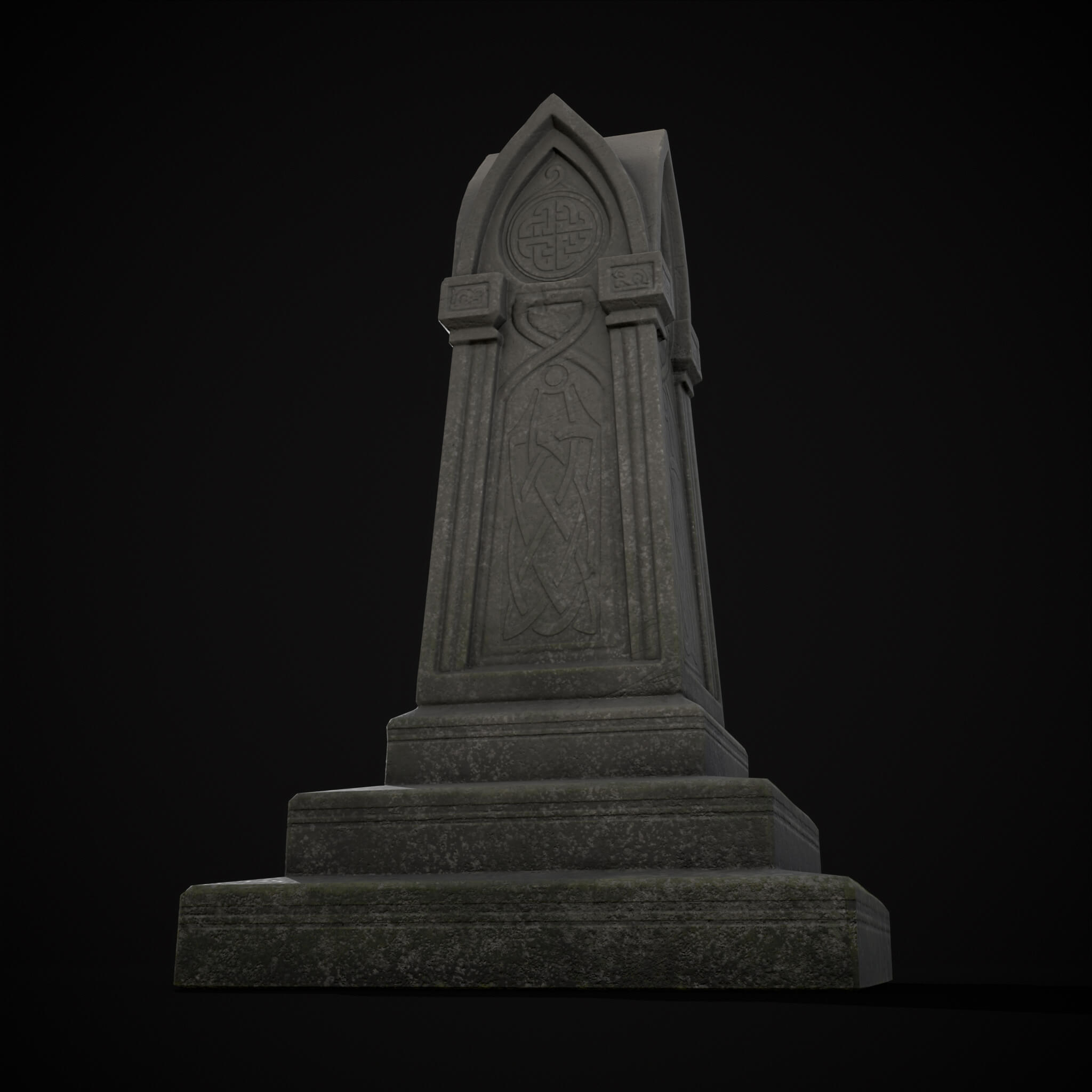 Gothic Obelisk Tombstone - 3D Model by Get Dead Entertainment
