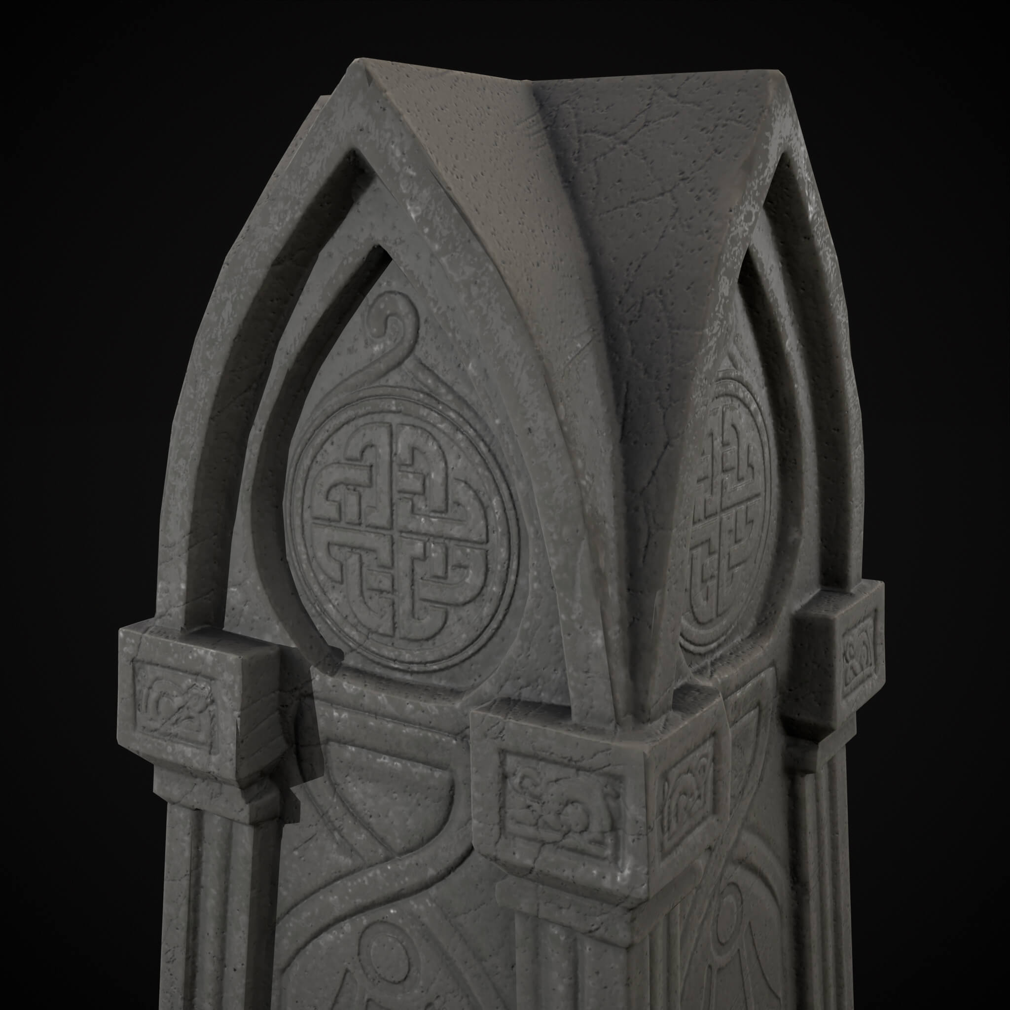 Gothic Obelisk Tombstone - 3D Model by Get Dead Entertainment