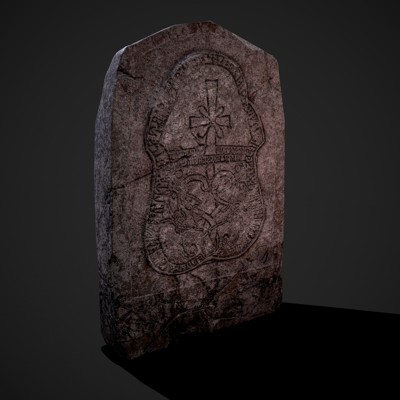Gravestone Version 1 - 3D Model by Get Dead Entertainment