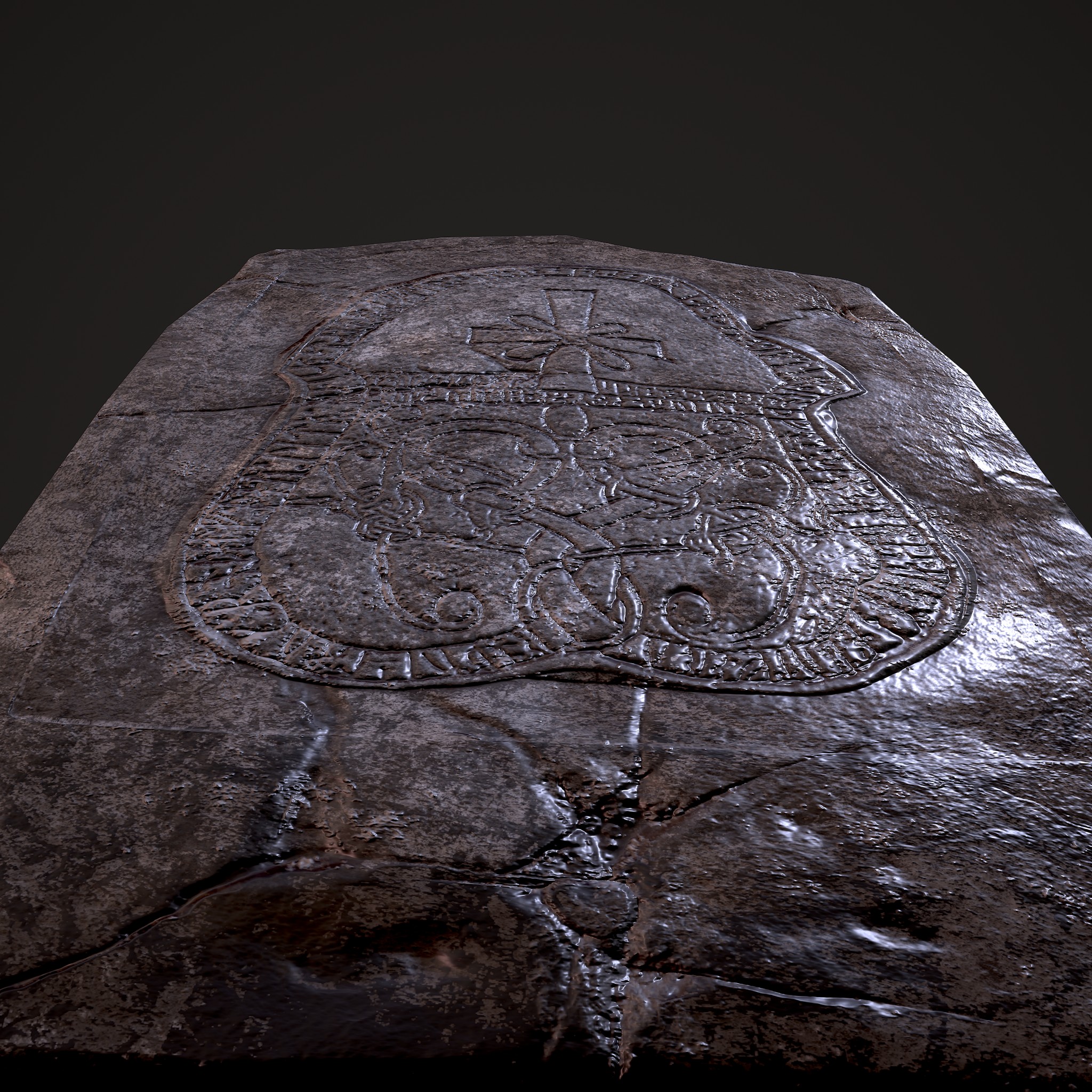 Gravestone Version 1 - 3D Model by Get Dead Entertainment