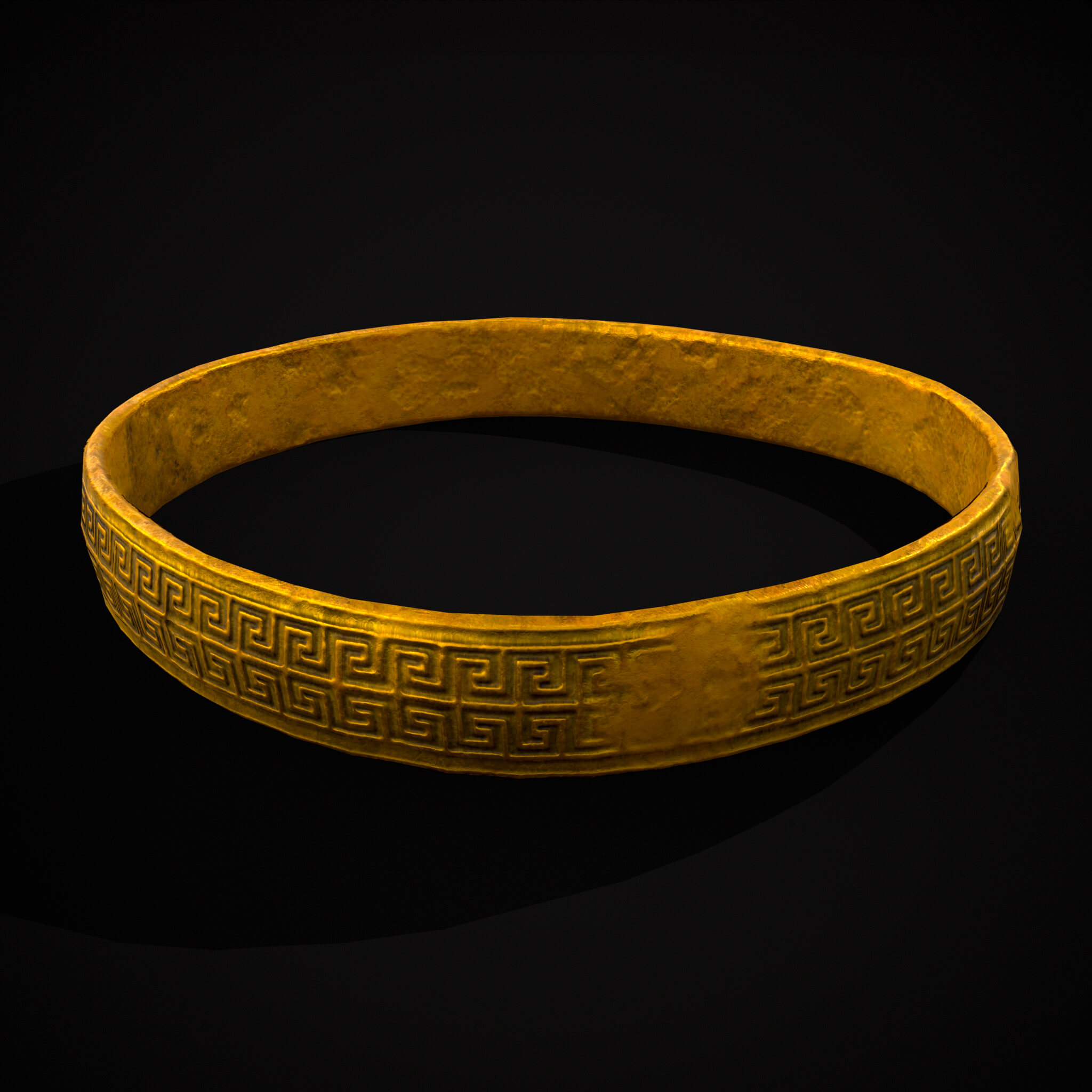 Greek Pattern Gold Ring - 3D Model by Get Dead Entertainment