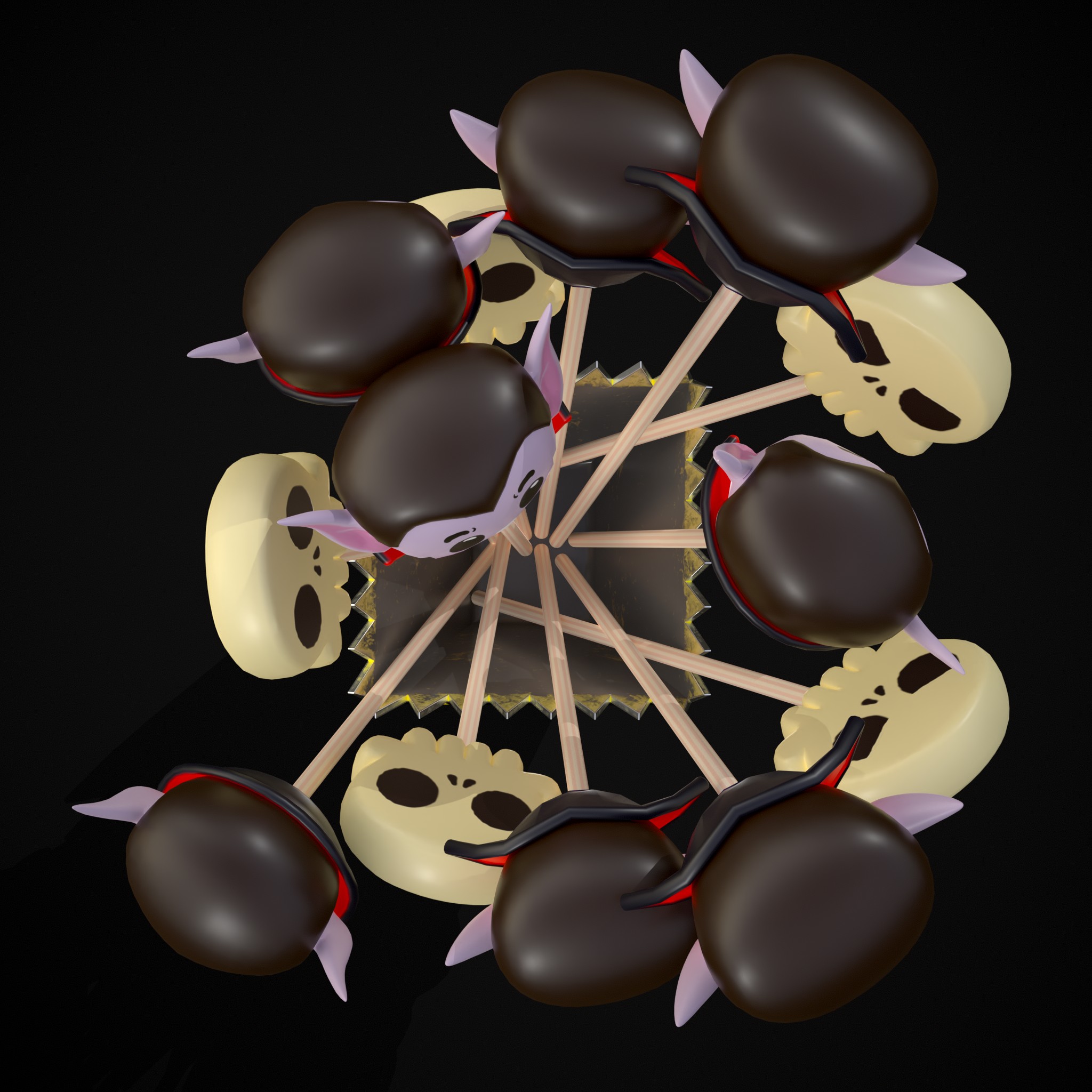 Halloween Cake Pop Promo Box-Package Free 3D Model by Get Dead ...