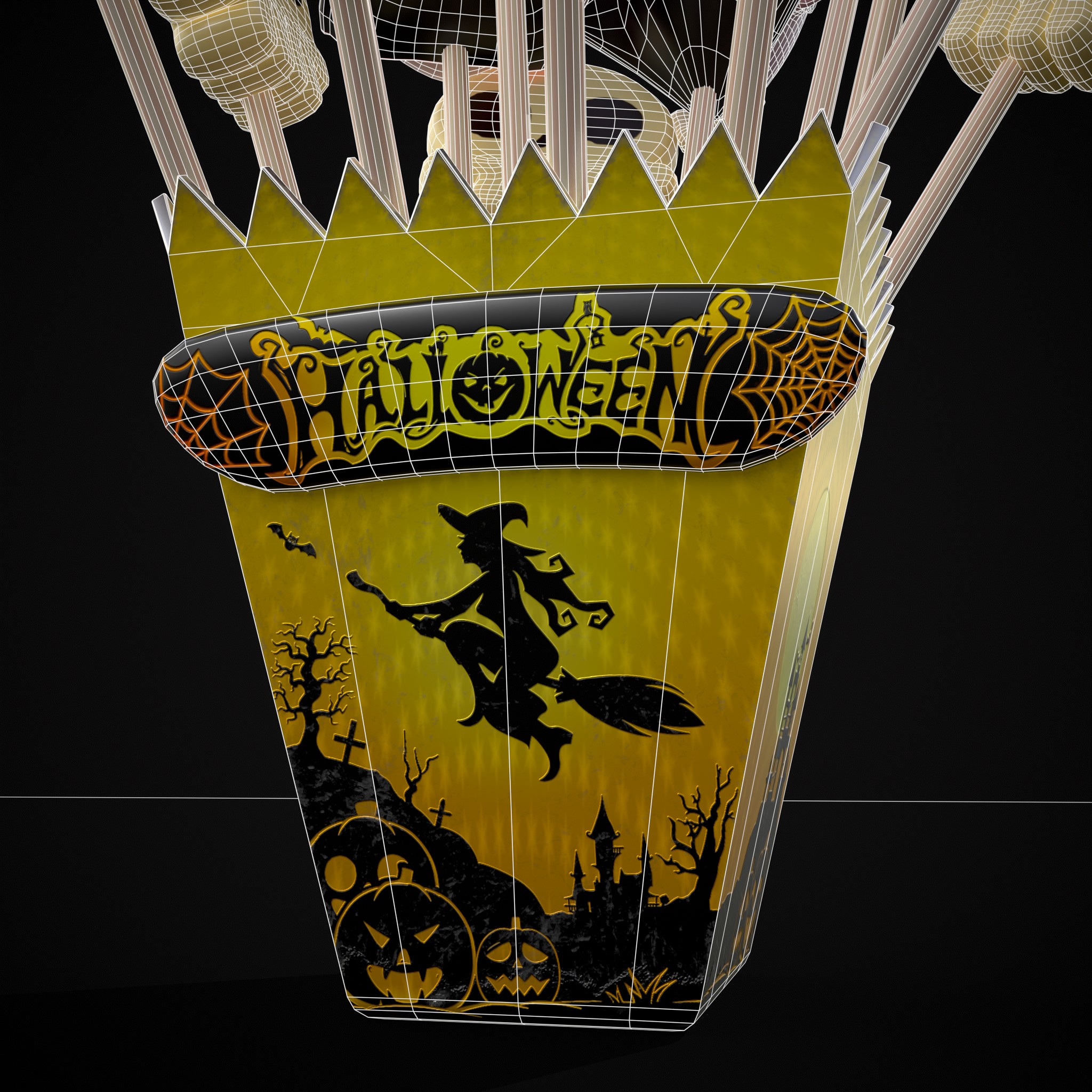 Halloween Cake Pop Promo Box-Package Free 3D Model by Get Dead ...
