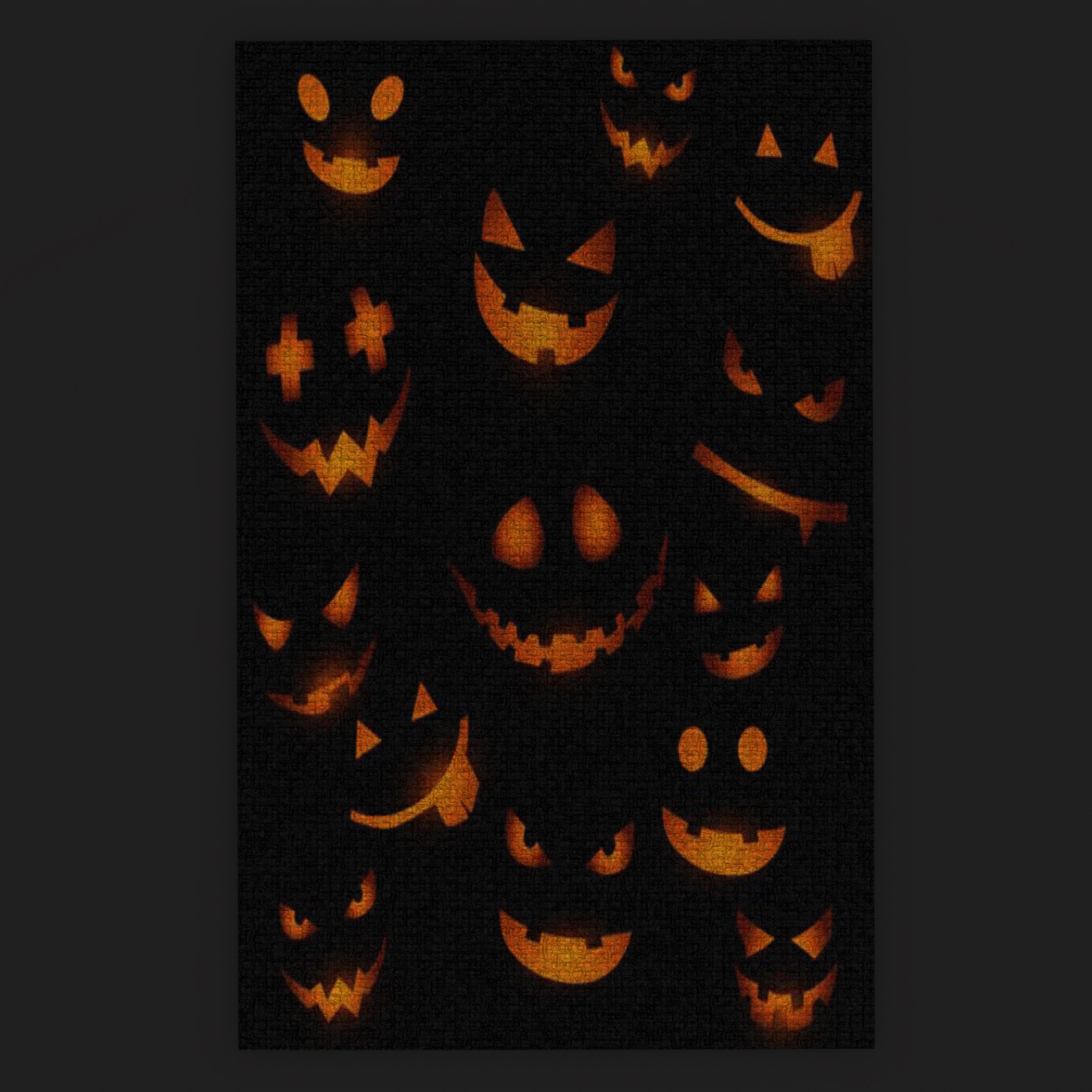 Halloween Jack-O-Lantern Grins Tapestry 3D Model by Get Dead Entertainment