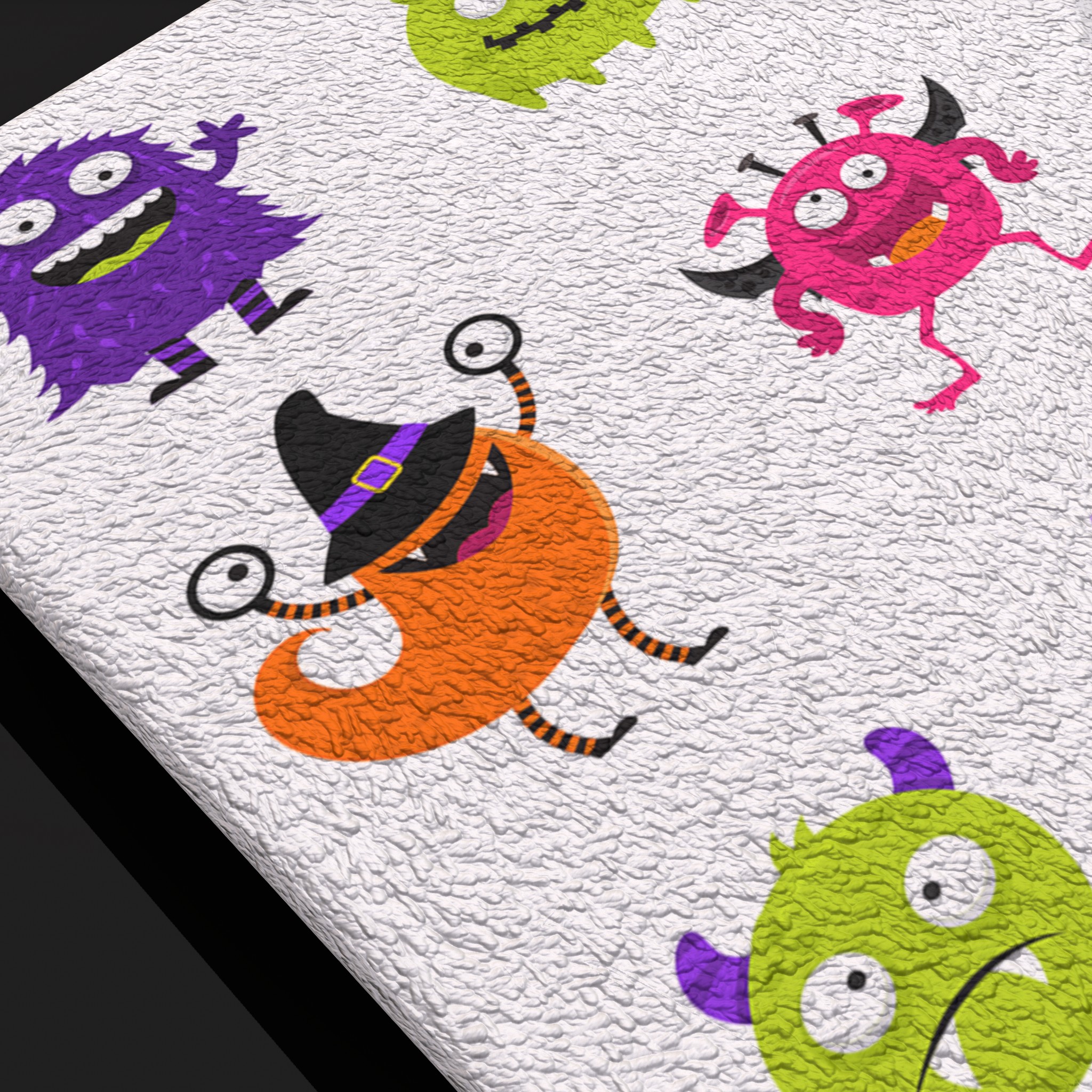 Halloween Monsters Decorative Mat - 3D Model by Get Dead Entertainment