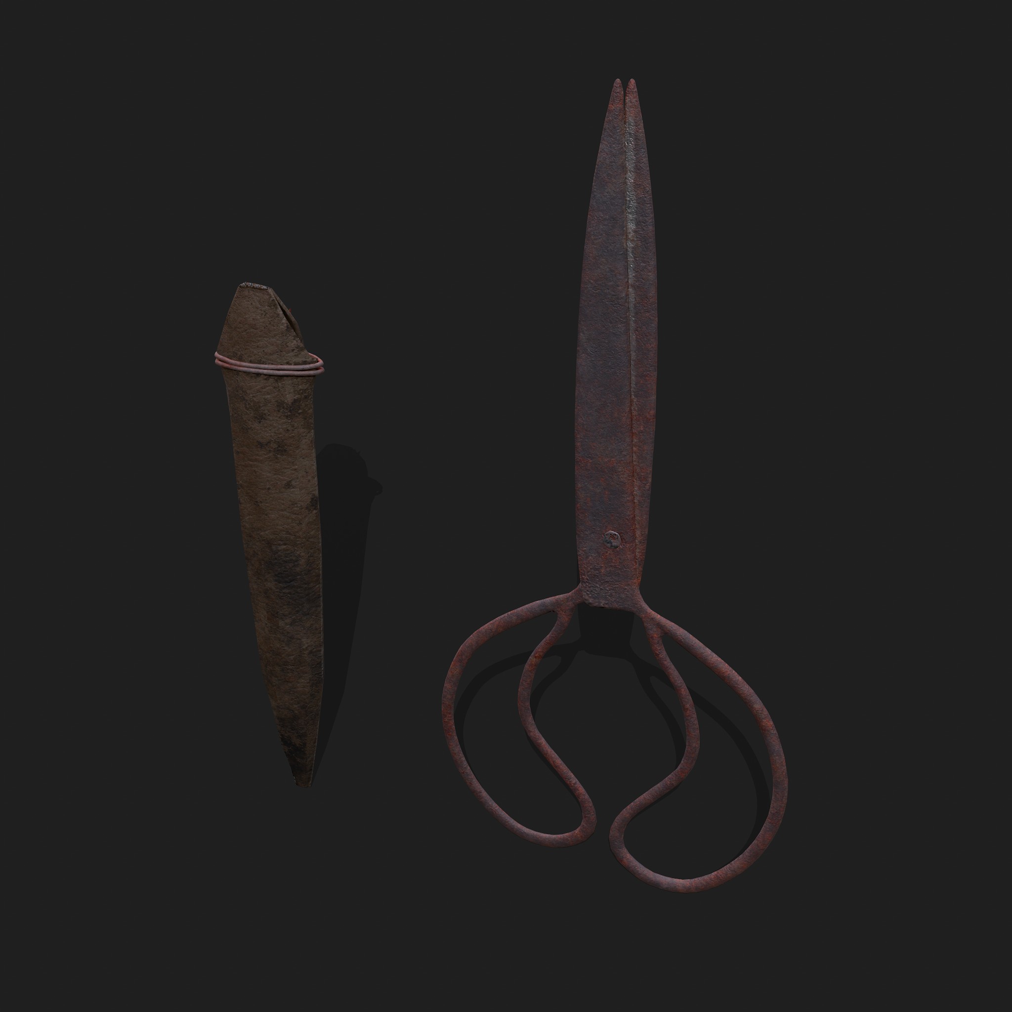 Hand Forged Scissors - 3D Model by Get Dead Entertainment