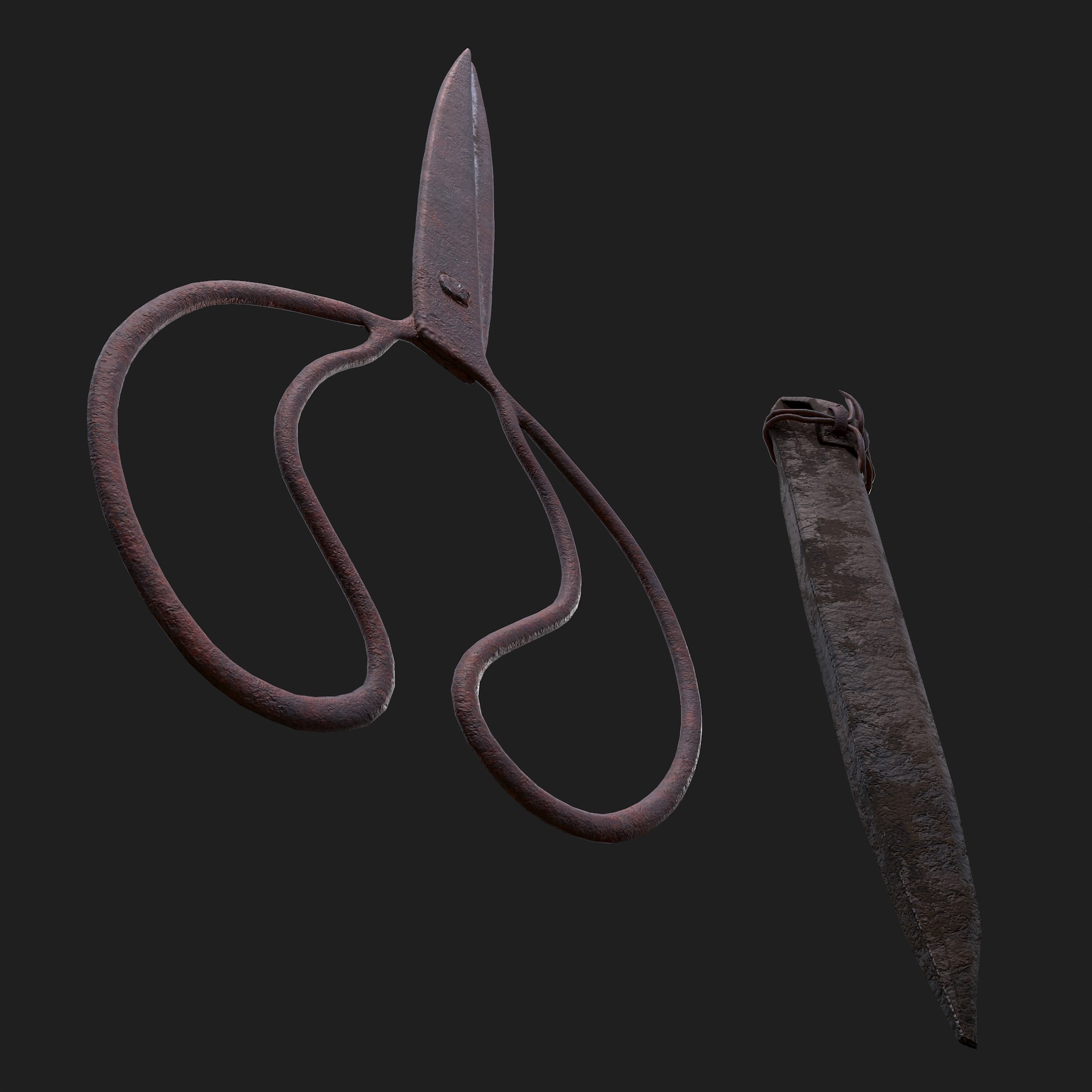 Hand Forged Scissors - 3D Model by Get Dead Entertainment