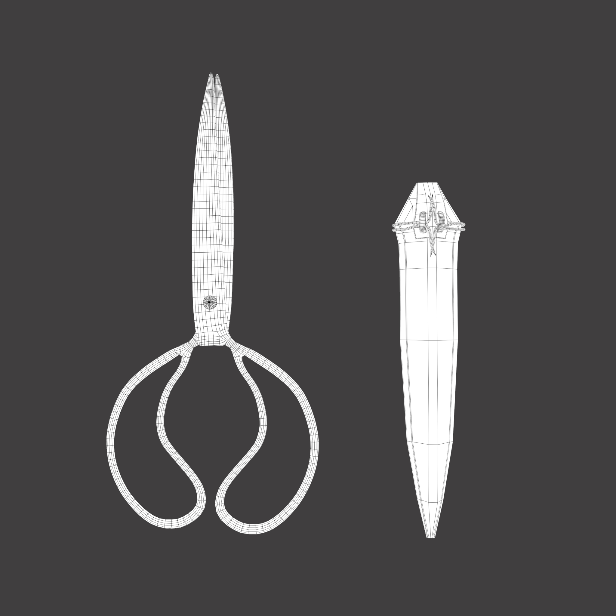 Hand Forged Scissors - 3D Model by Get Dead Entertainment