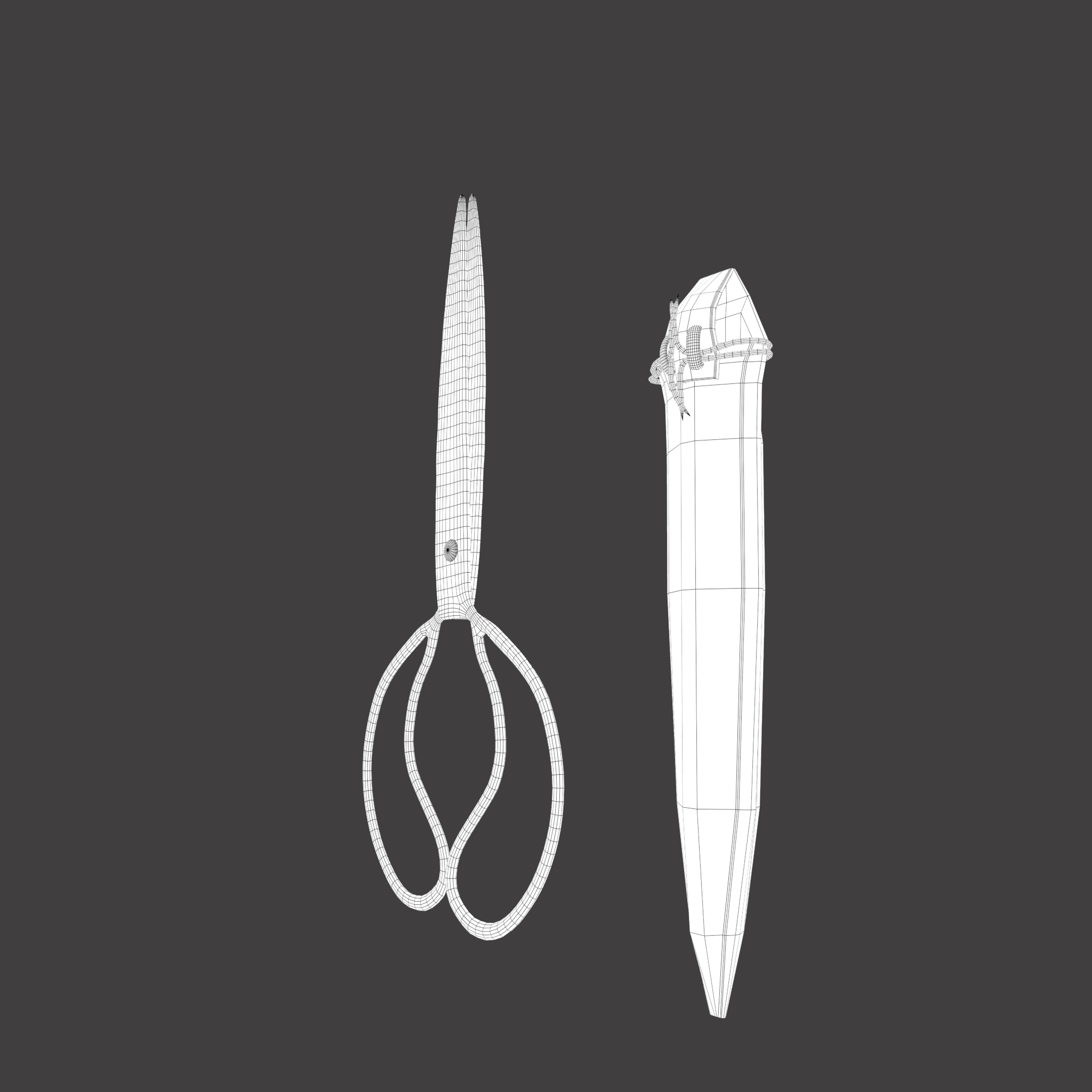Hand Forged Scissors - 3D Model by Get Dead Entertainment