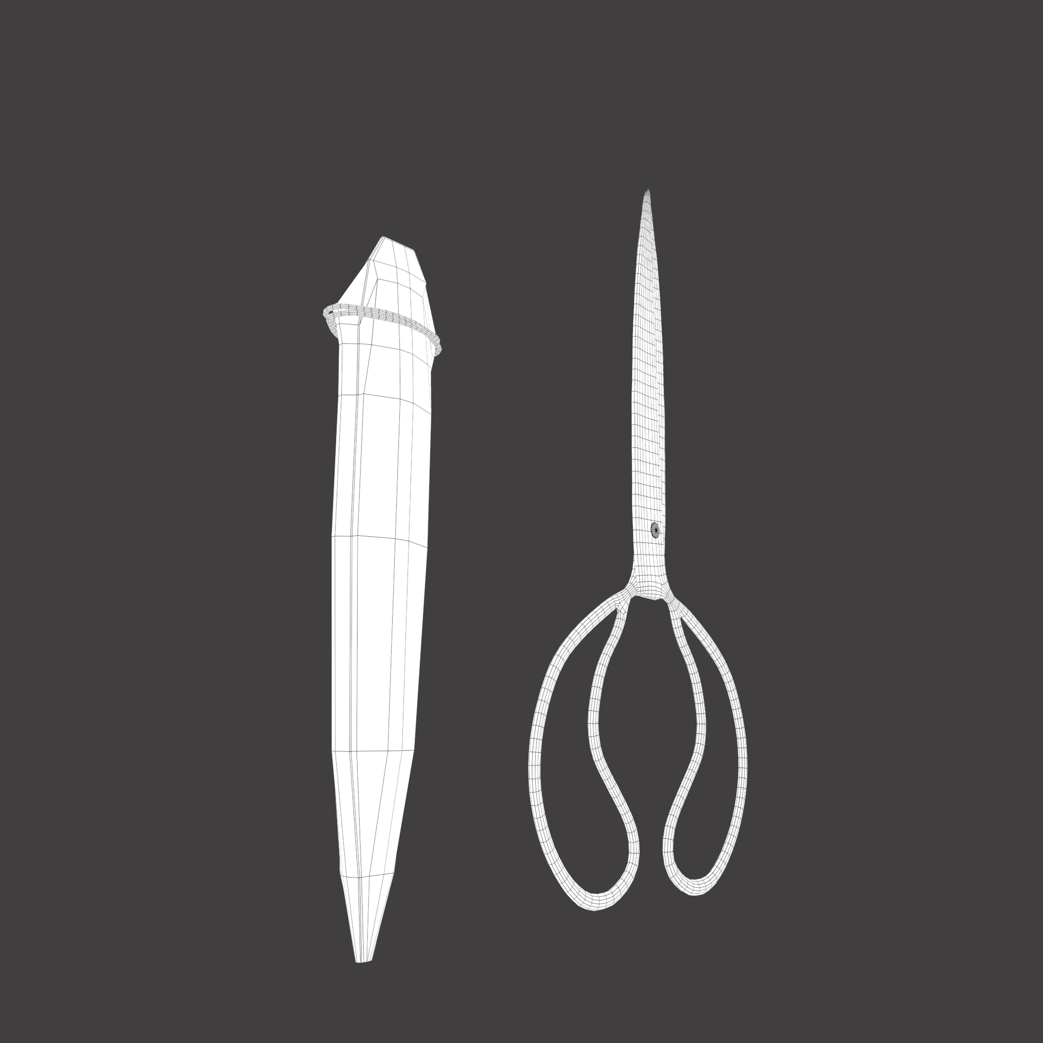 Hand Forged Scissors - 3D Model by Get Dead Entertainment
