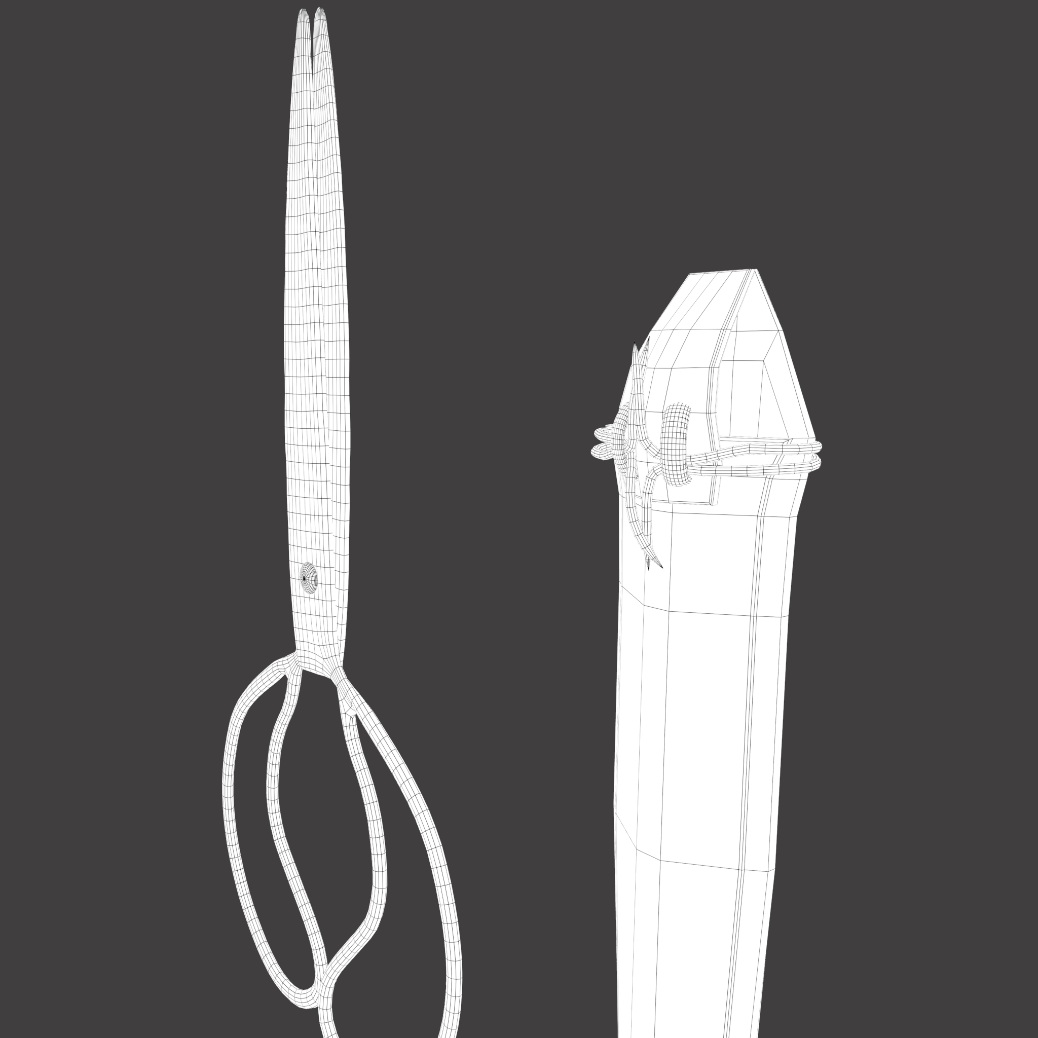 Hand Forged Scissors - 3D Model by Get Dead Entertainment