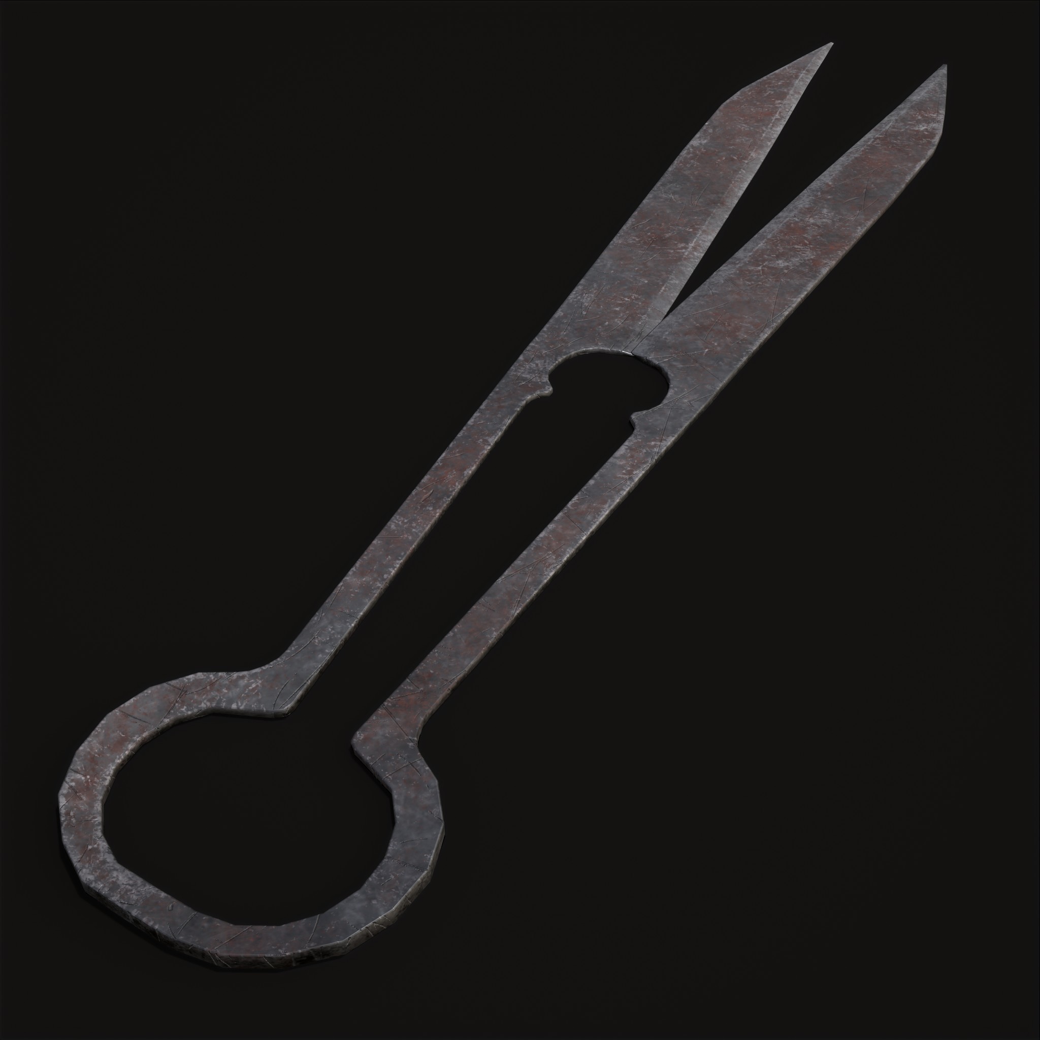 Hand Forged Spring Steel Medieval Shears - 3D Model by Get Dead ...