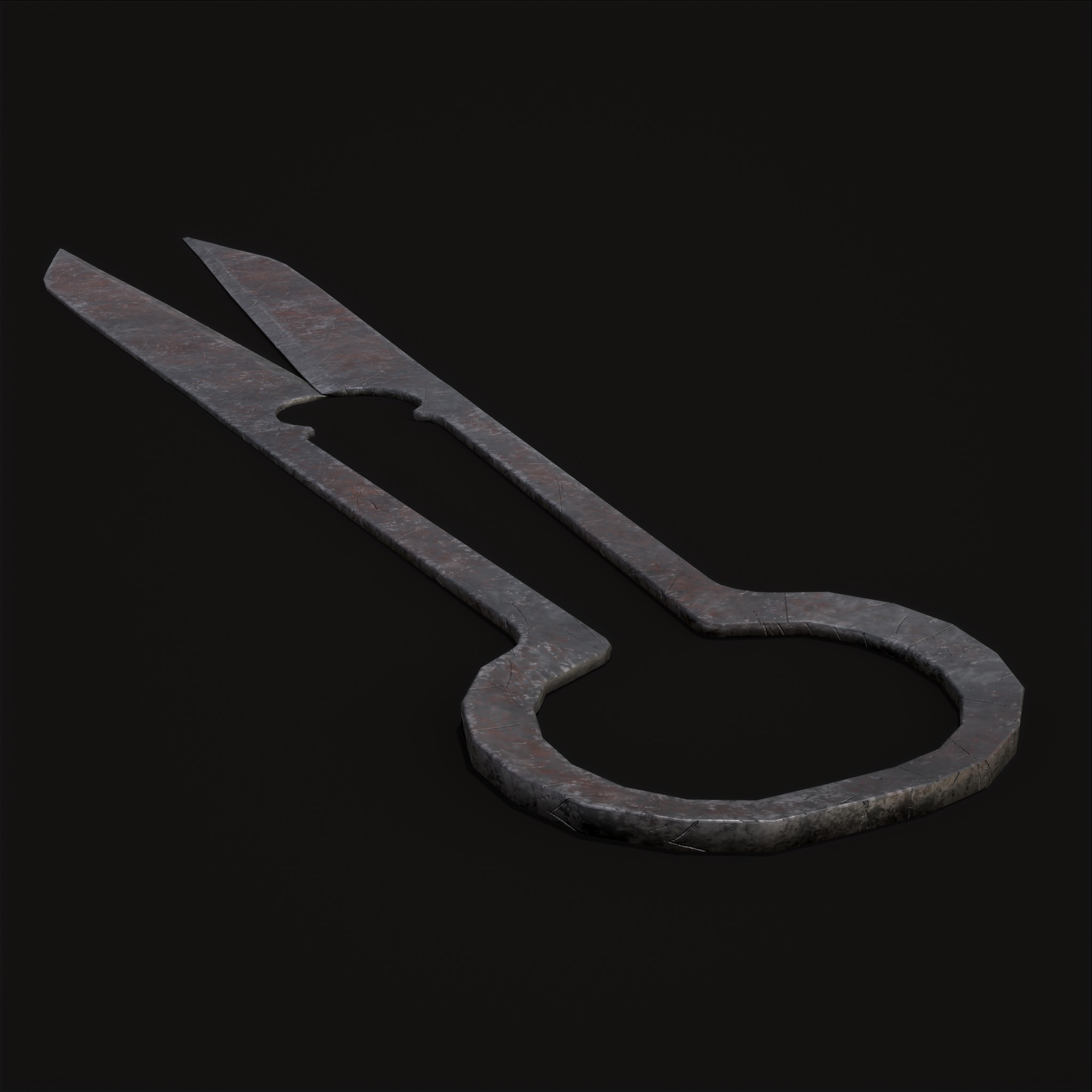 Hand Forged Spring Steel Medieval Shears - 3D Model by Get Dead ...