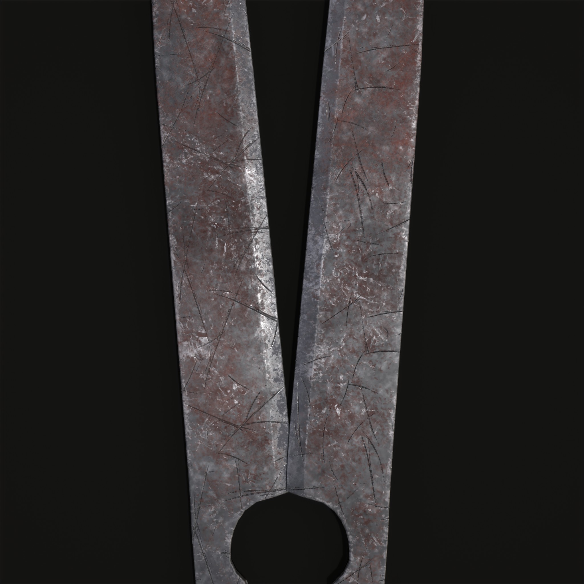 Hand Forged Spring Steel Medieval Shears - 3D Model by Get Dead ...