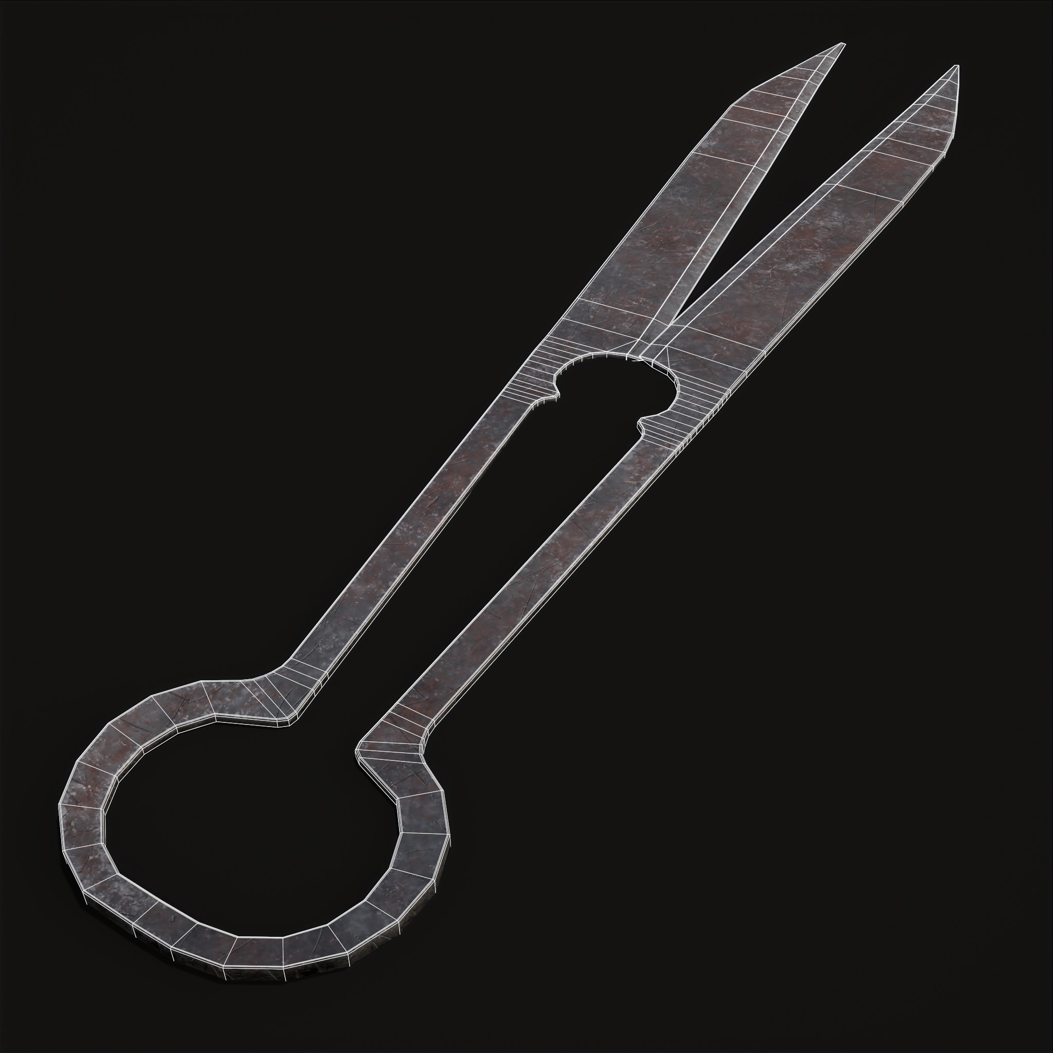 Hand Forged Spring Steel Medieval Shears - 3D Model by Get Dead ...