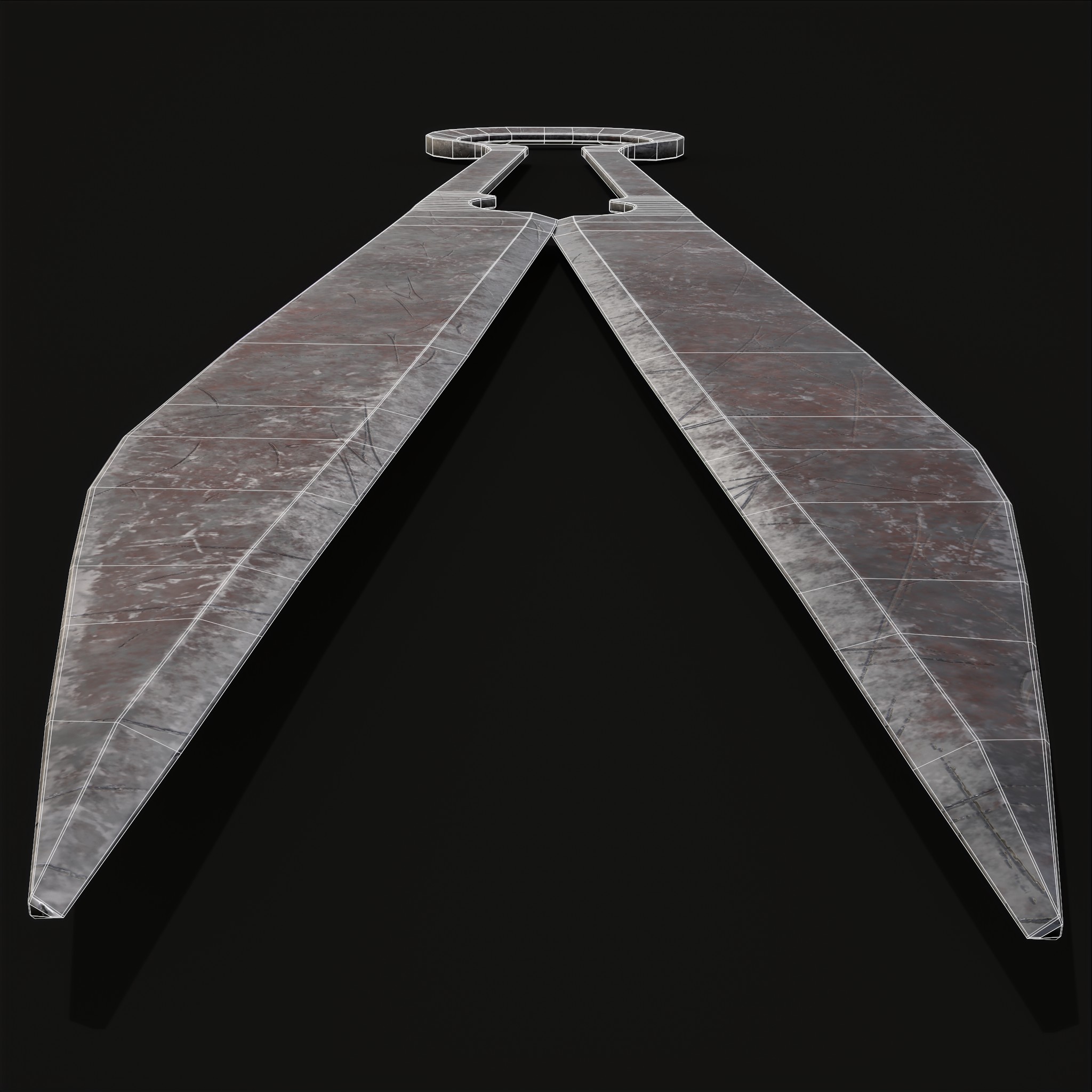 Hand Forged Spring Steel Medieval Shears - 3D Model by Get Dead ...