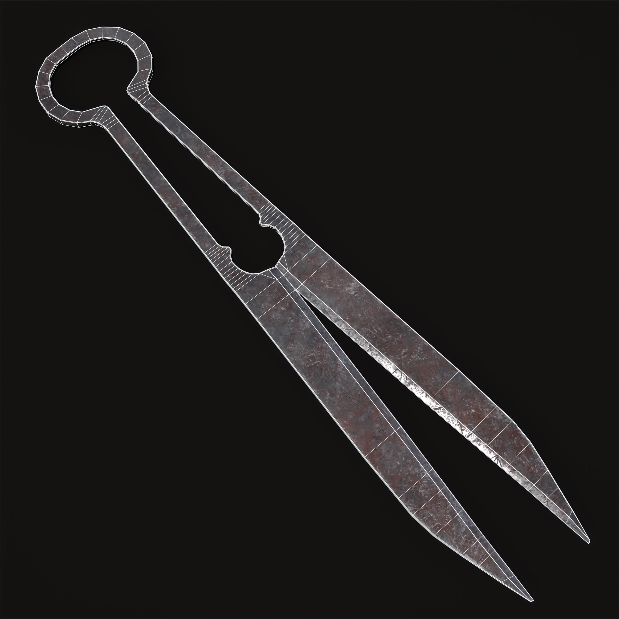 Hand Forged Spring Steel Medieval Shears - 3D Model by Get Dead ...