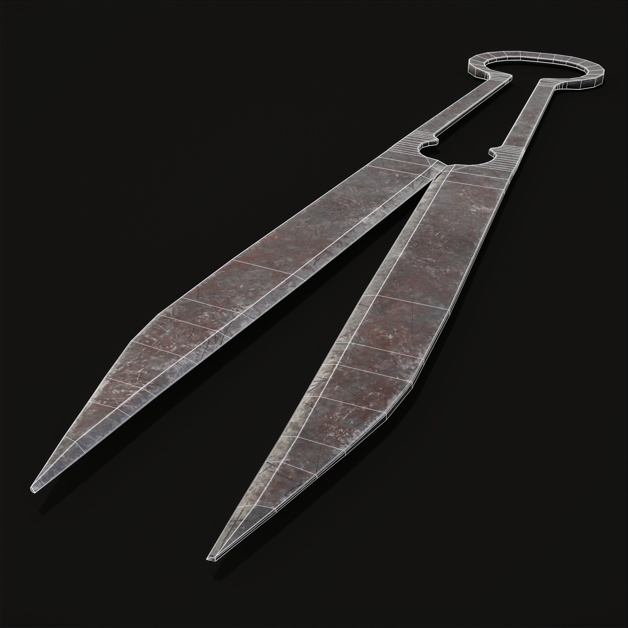 Hand Forged Spring Steel Medieval Shears - 3D Model by Get Dead ...