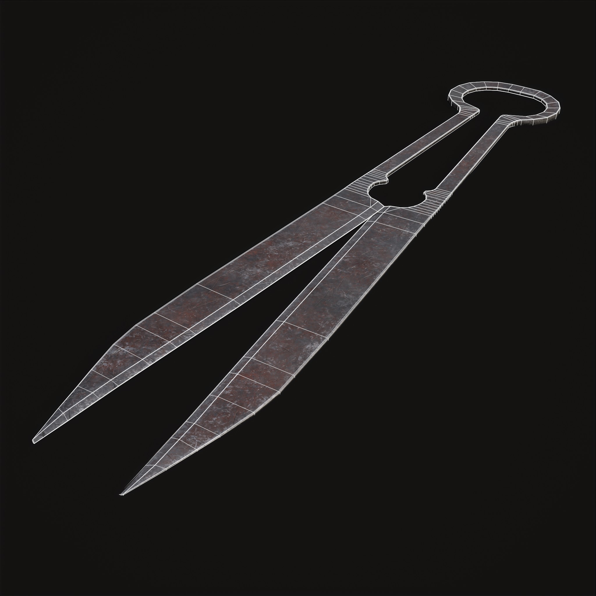 Hand Forged Spring Steel Medieval Shears - 3D Model by Get Dead ...