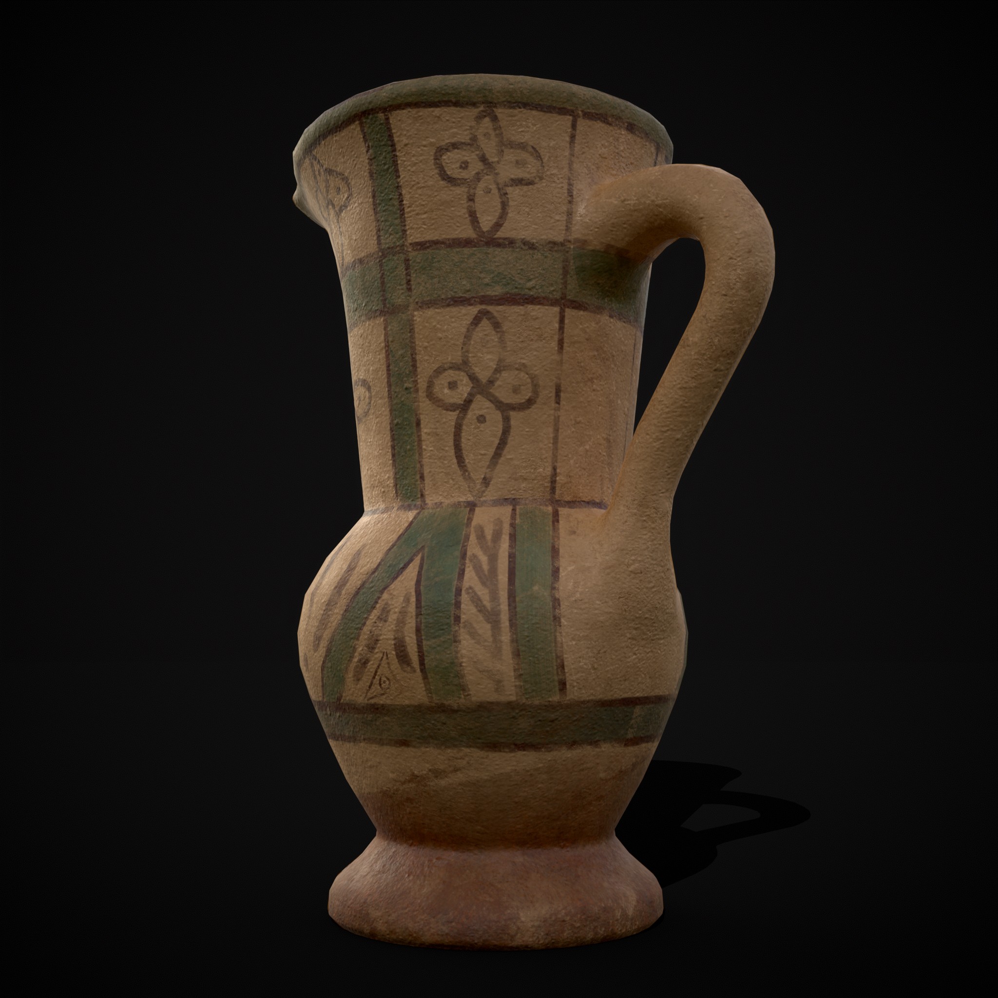 Hand Painted Amphora - 3D Model by Get Dead Entertainment