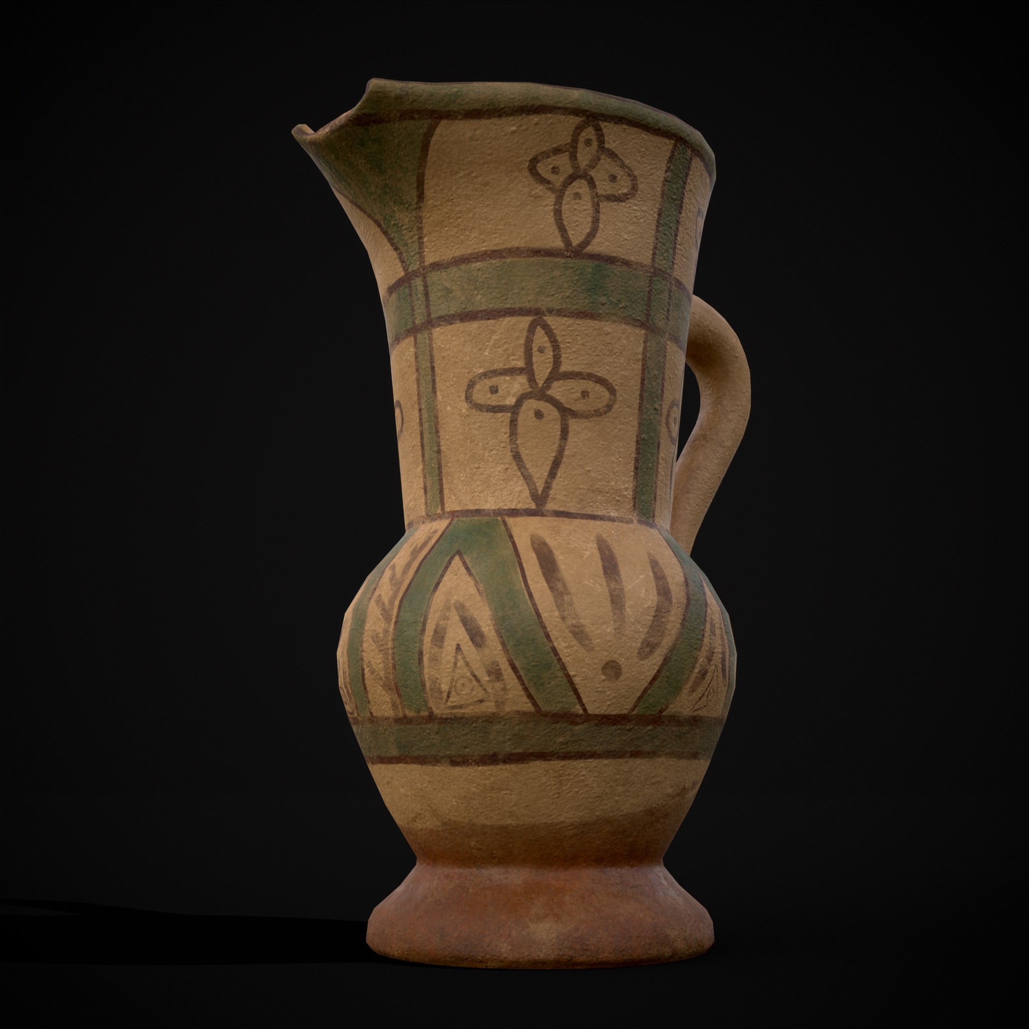 Hand Painted Amphora - 3D Model by Get Dead Entertainment