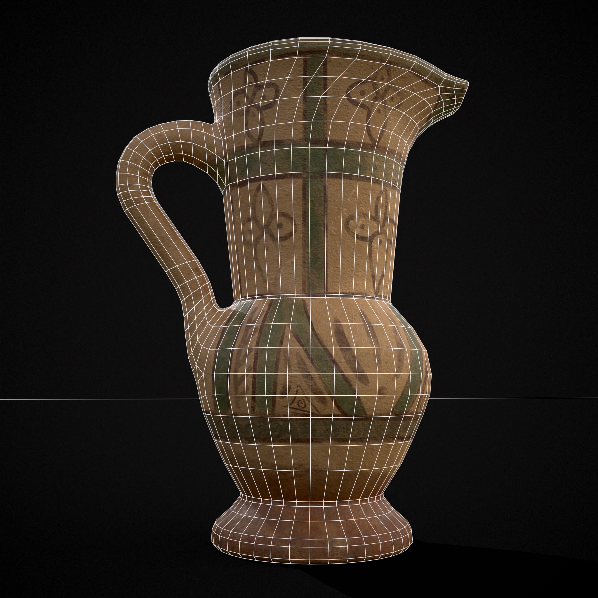 Hand Painted Amphora - 3D Model by Get Dead Entertainment