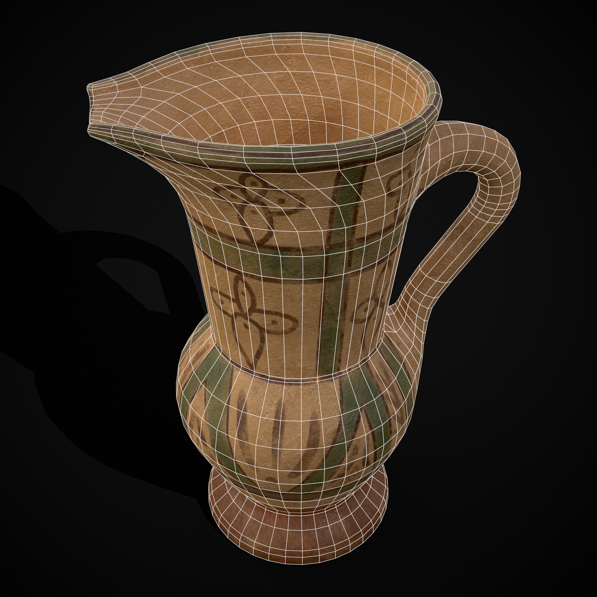 Hand Painted Amphora - 3D Model by Get Dead Entertainment