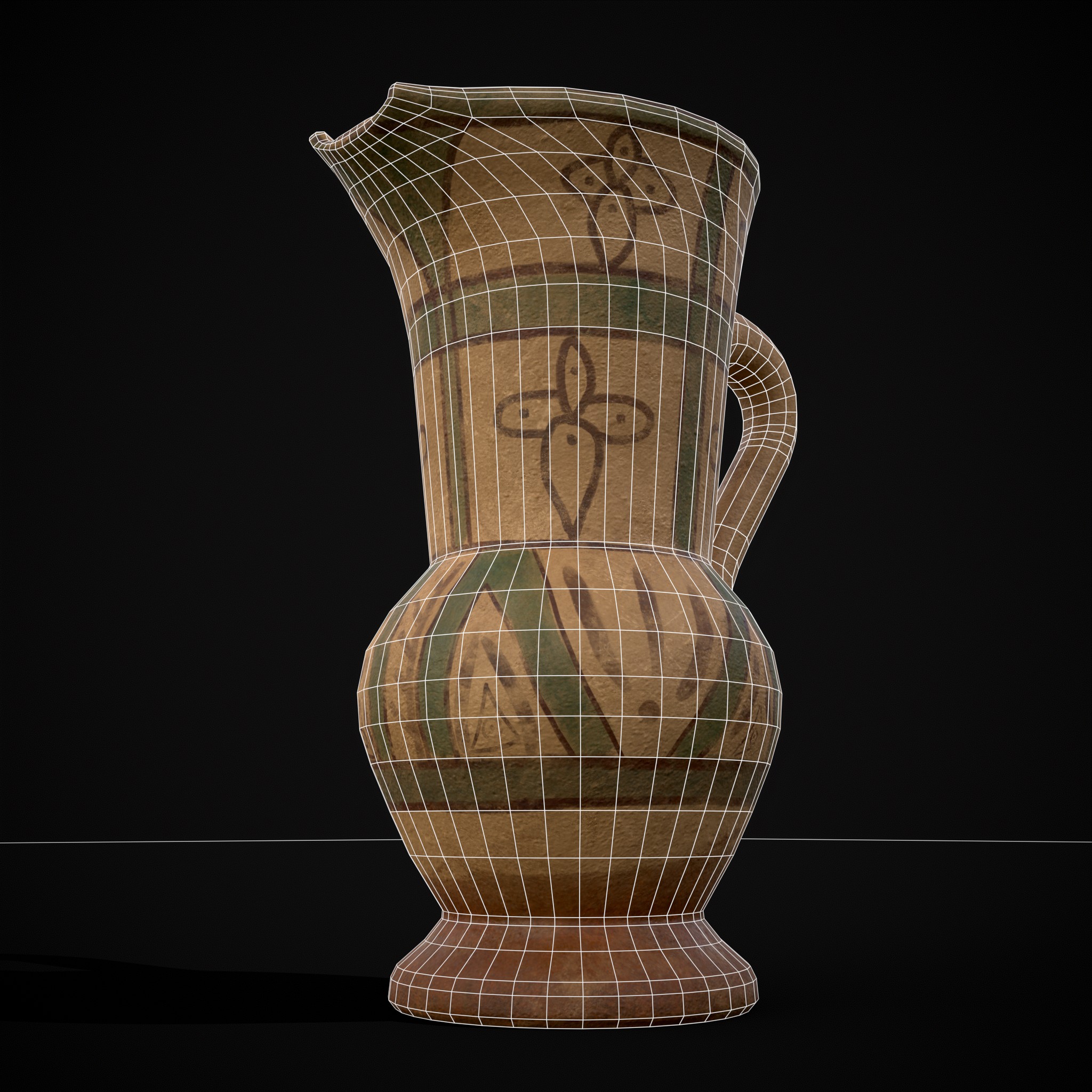 Hand Painted Amphora - 3D Model by Get Dead Entertainment