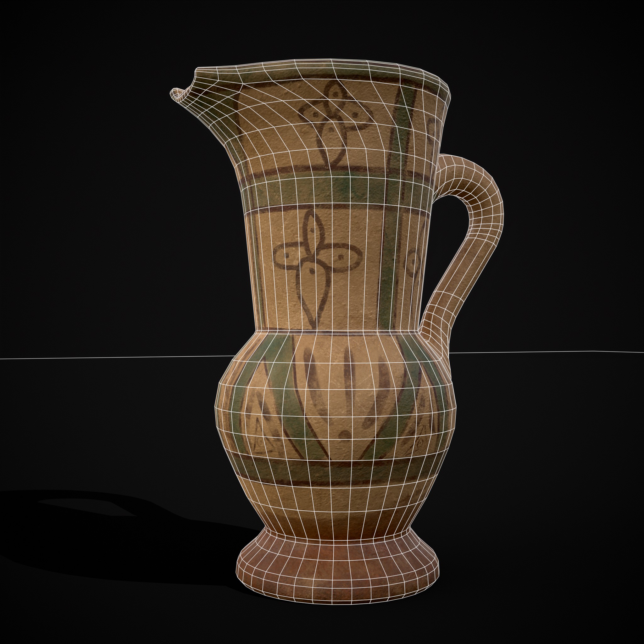 Hand Painted Amphora - 3D Model by Get Dead Entertainment