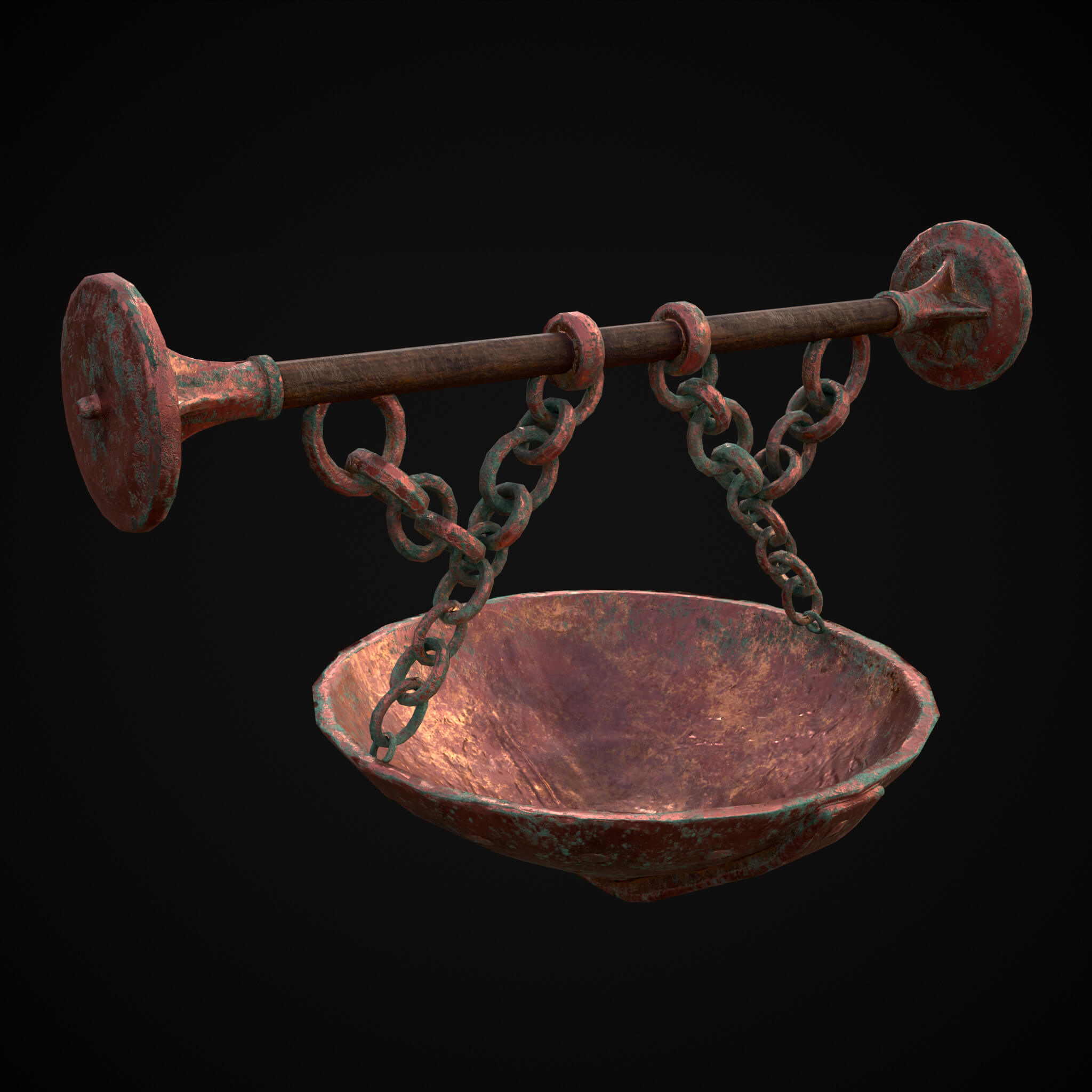 Hanging Copper Cauldron - 3D Model by Get Dead Entertainment