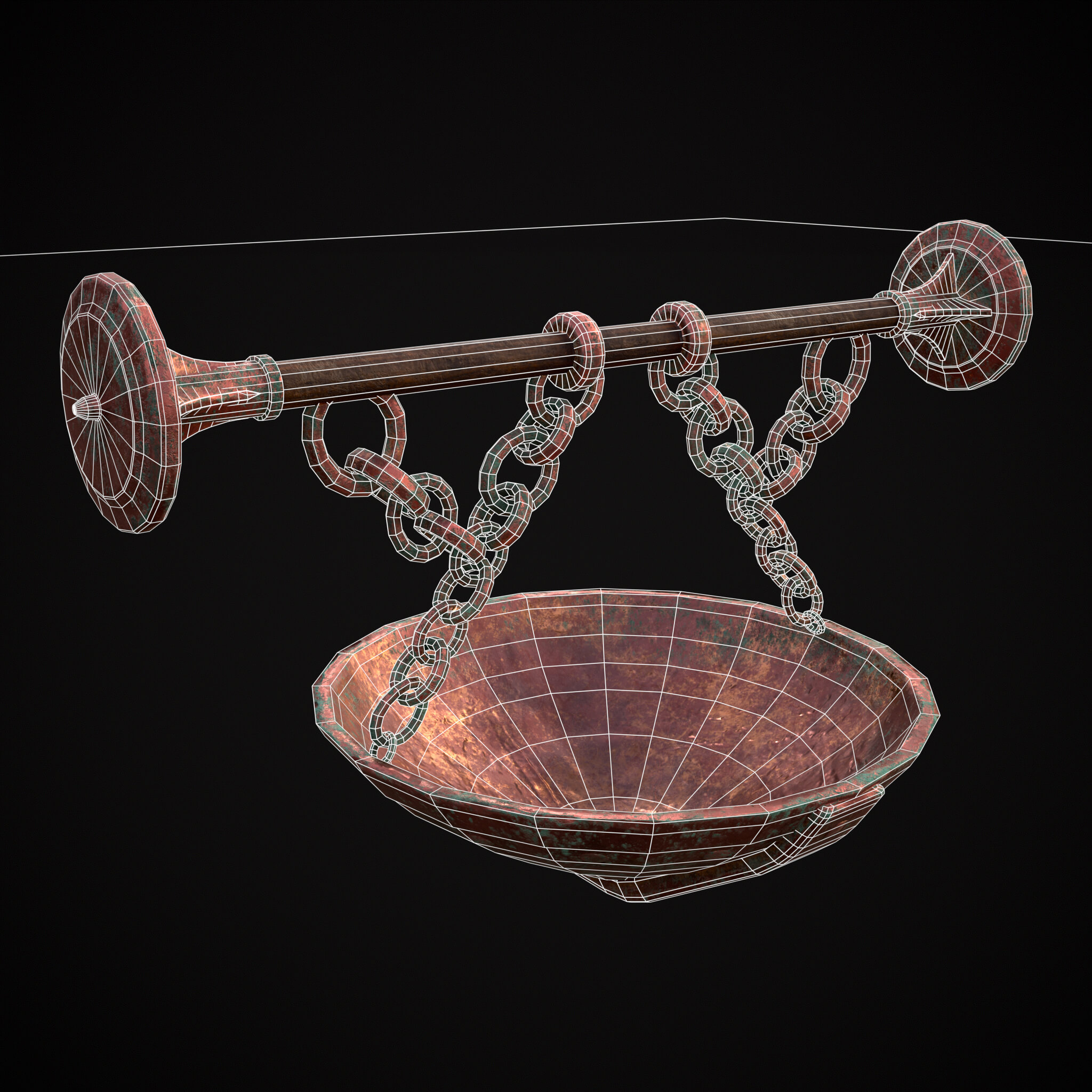 Hanging Copper Cauldron - 3D Model by Get Dead Entertainment
