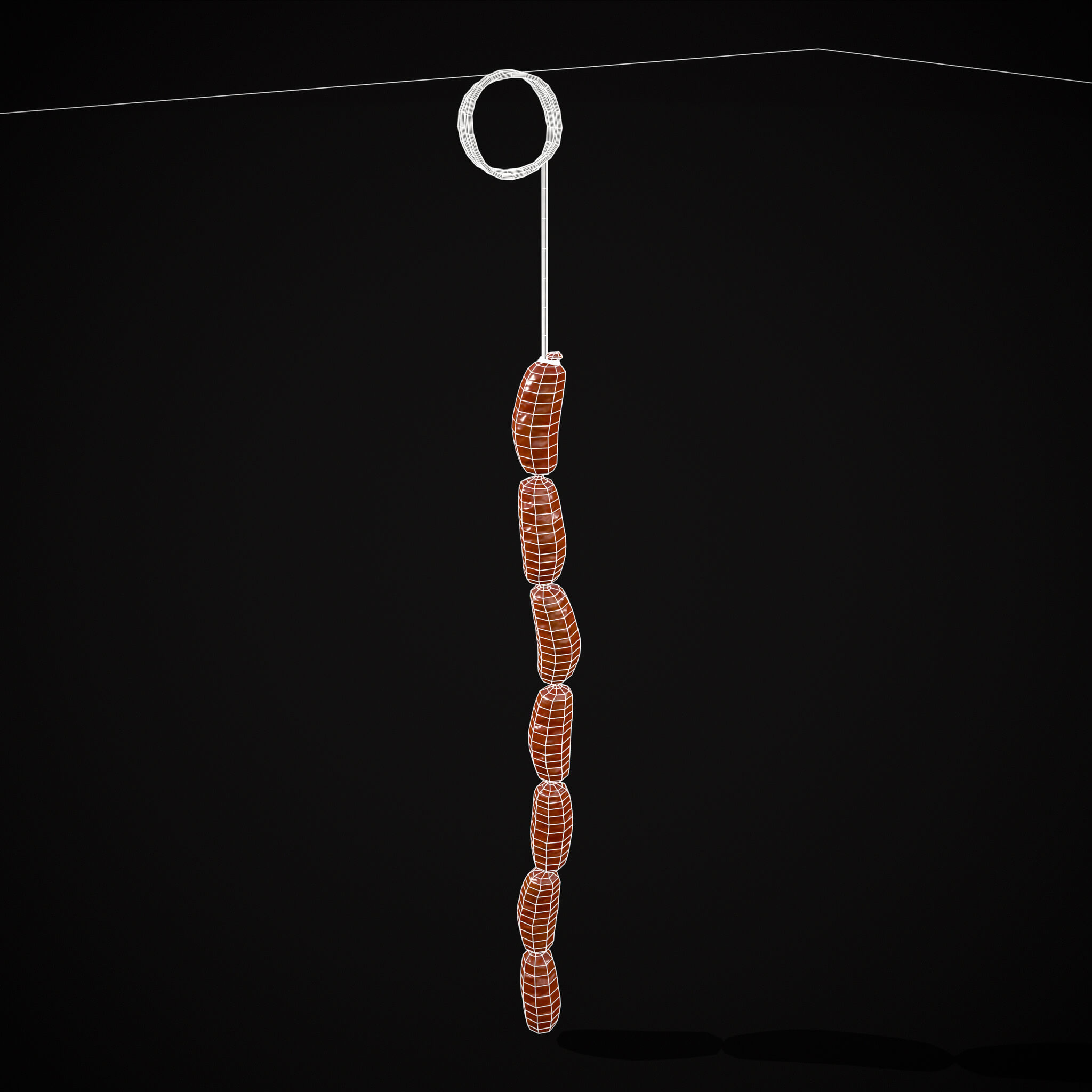 Hanging English Sausage Link - 3D Model by Get Dead Entertainment