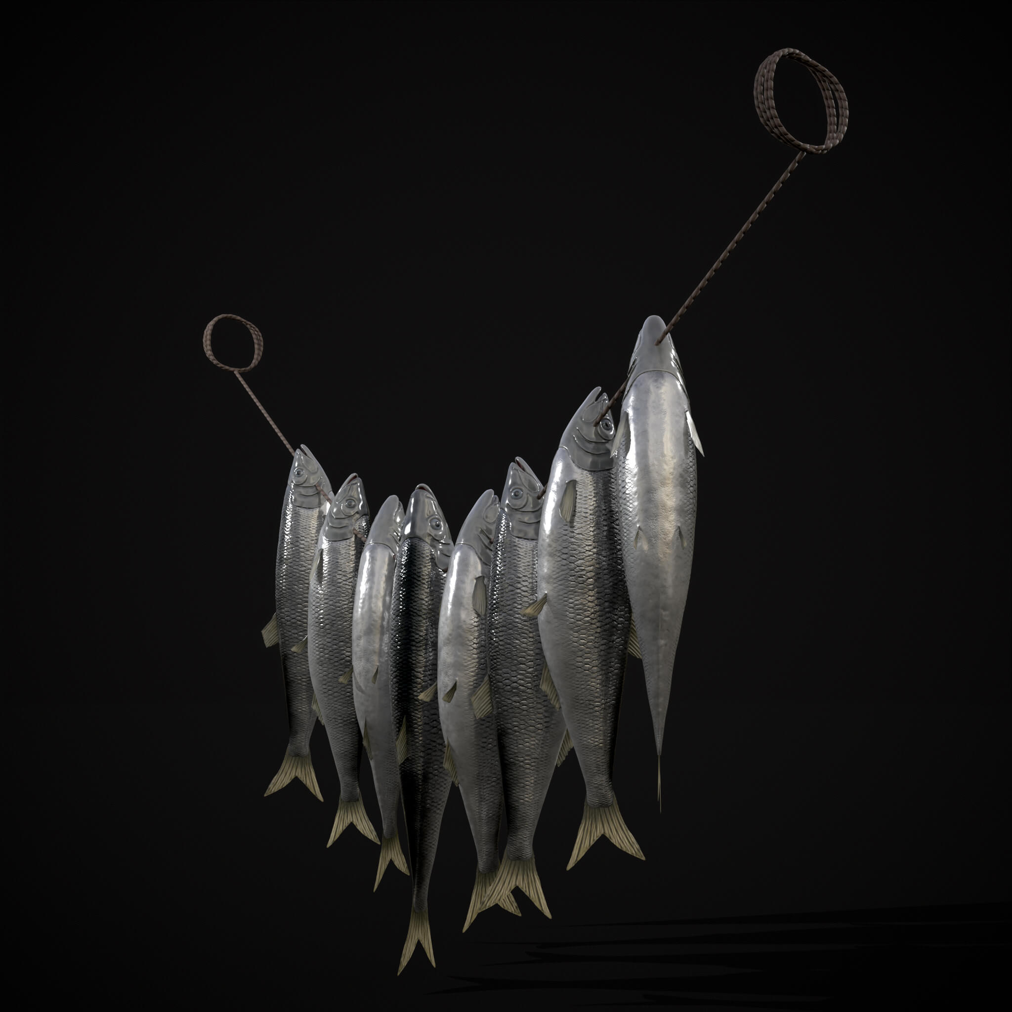 Hanging Herring Fish - 3D Model by Get Dead Entertainment