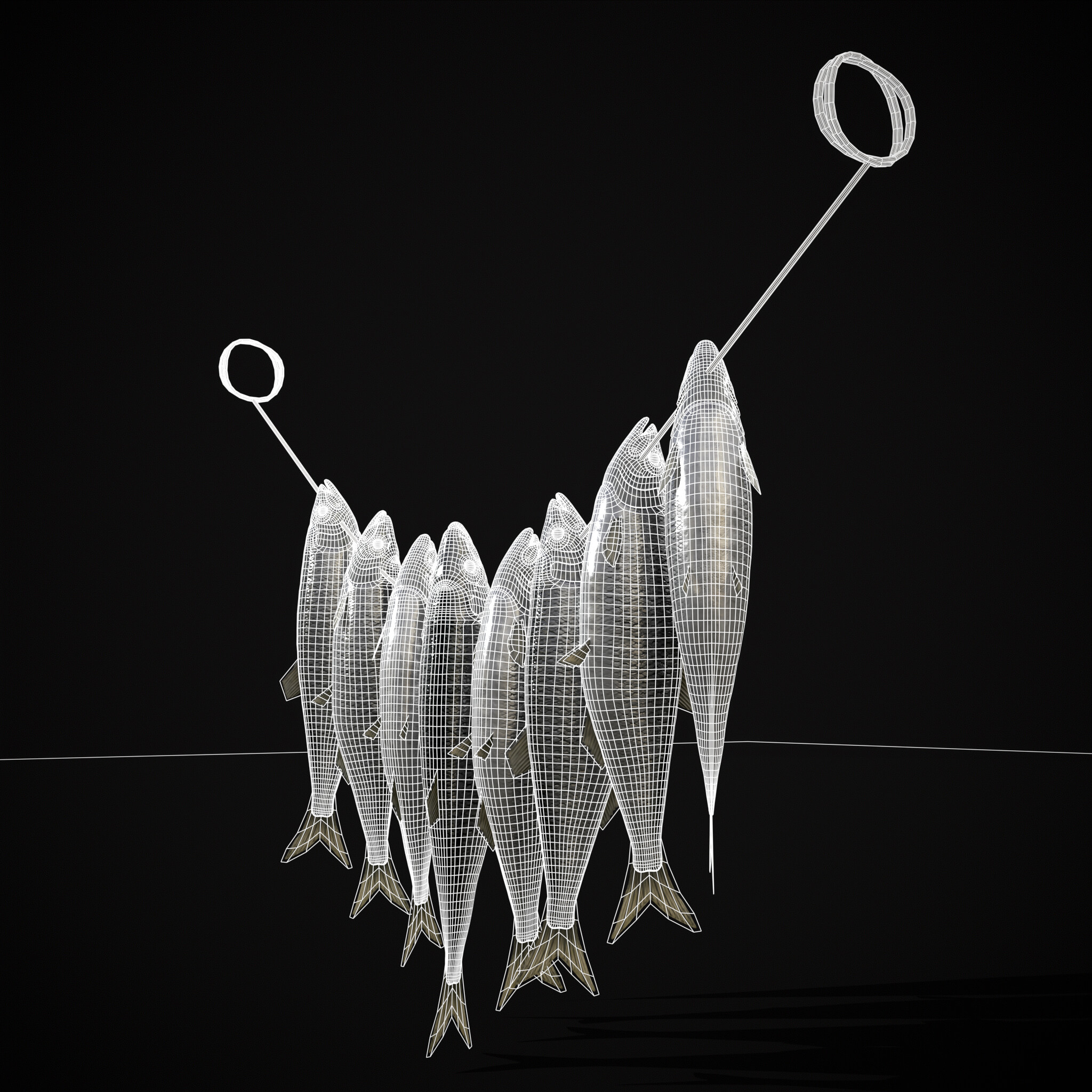 Hanging Herring Fish - 3D Model by Get Dead Entertainment