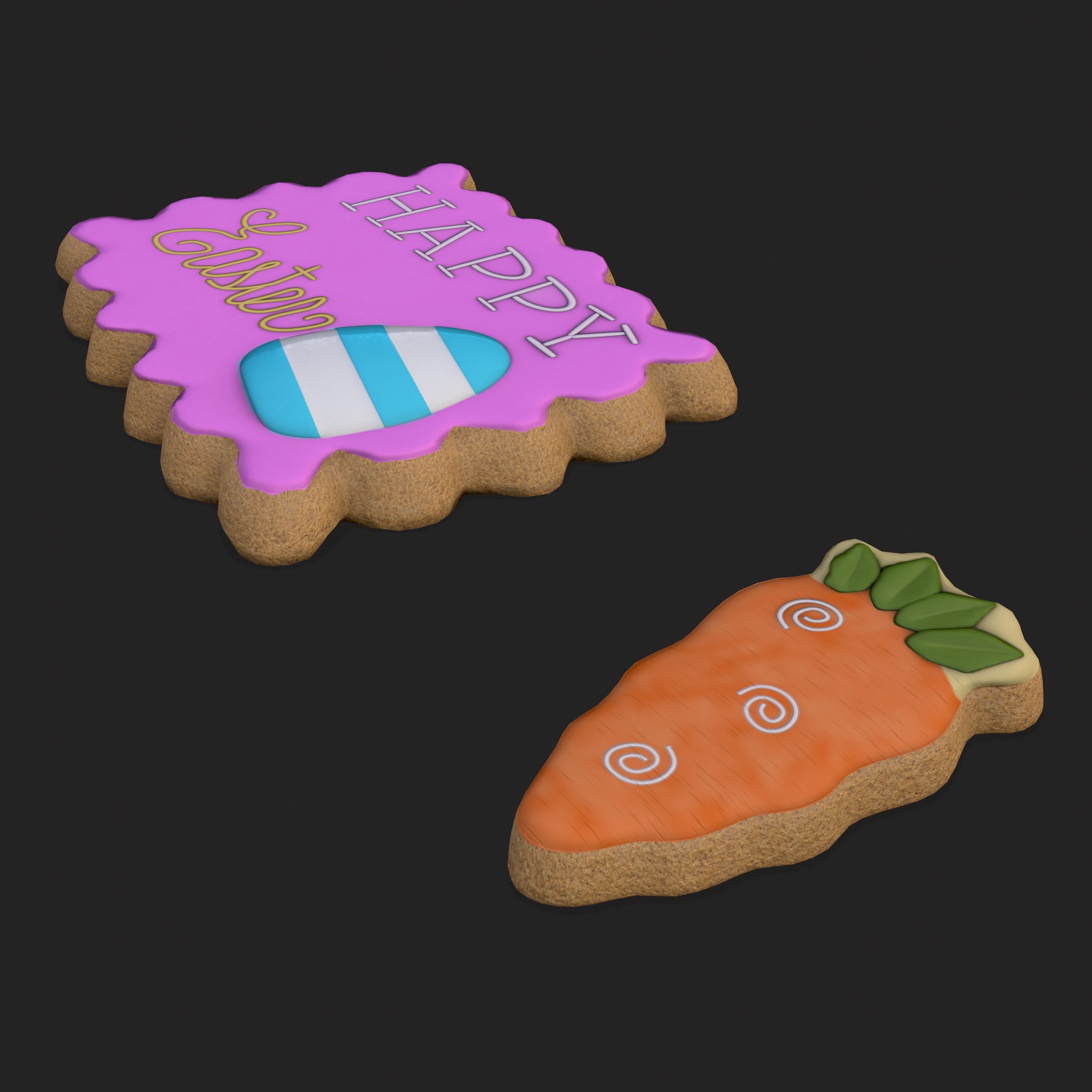 Happy Easter Cookies - 3D Model by Get Dead Entertainment