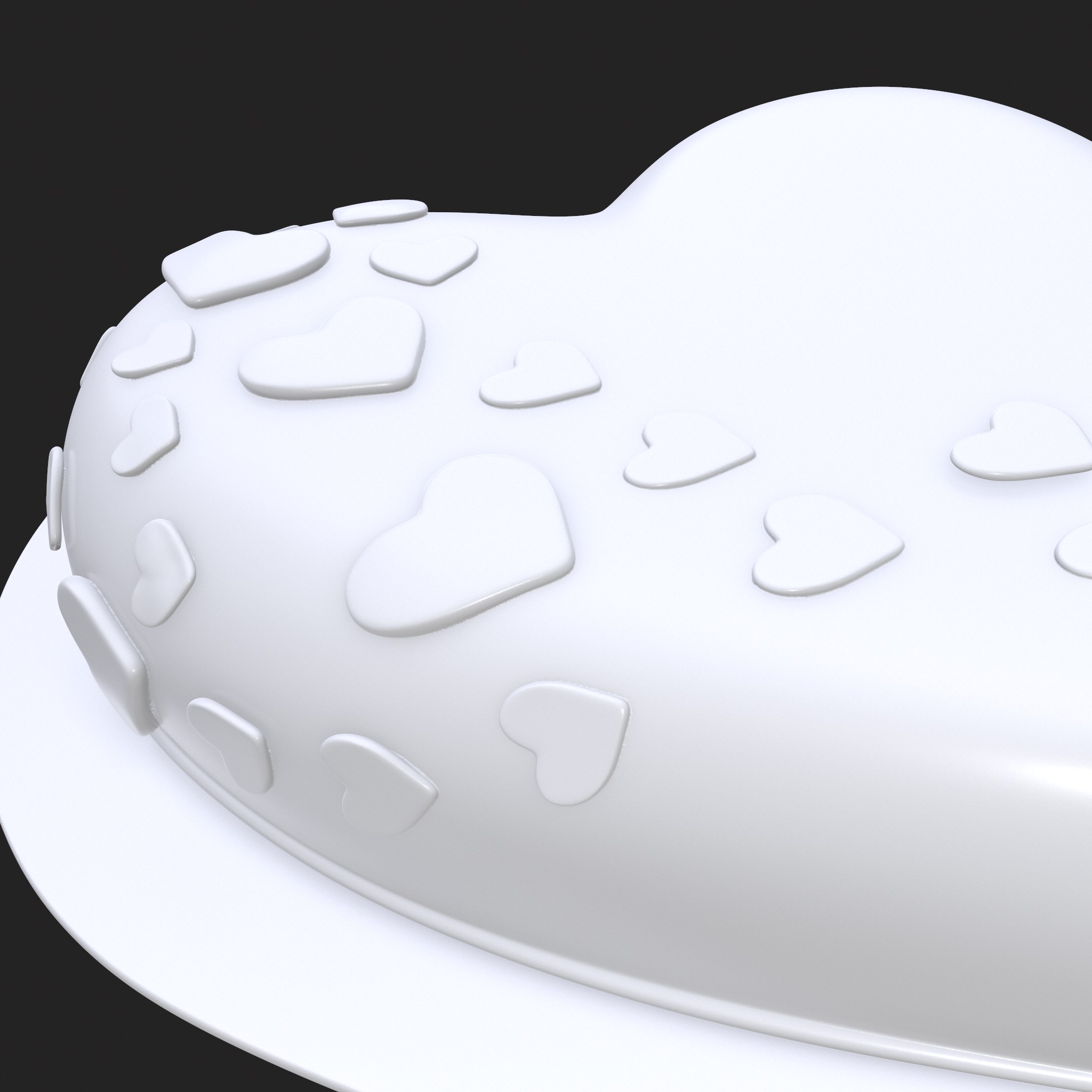 Heart Shaped Cake - 3D Model by Get Dead Entertainment