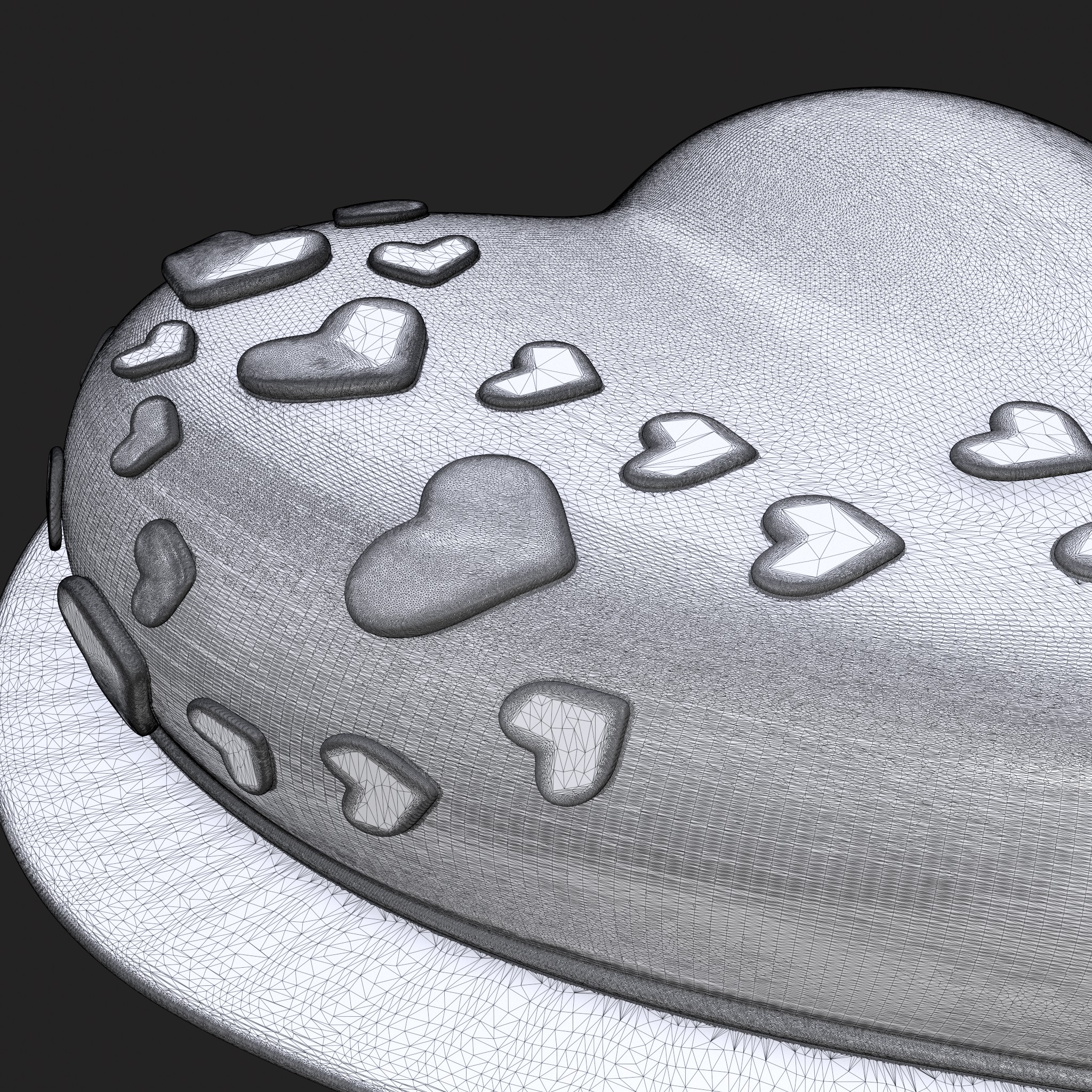 Heart Shaped Cake - 3D Model by Get Dead Entertainment